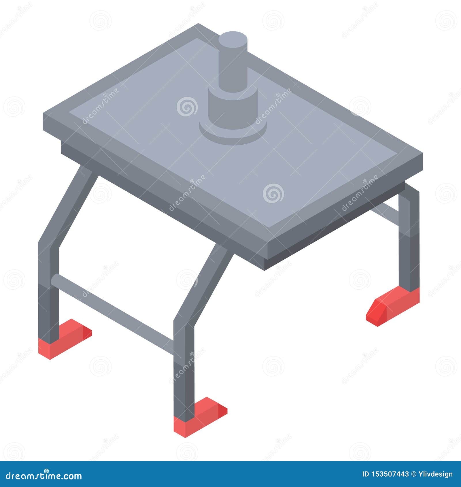 Machine-tool Table Icon, Isometric Style Stock Vector - Illustration of ...