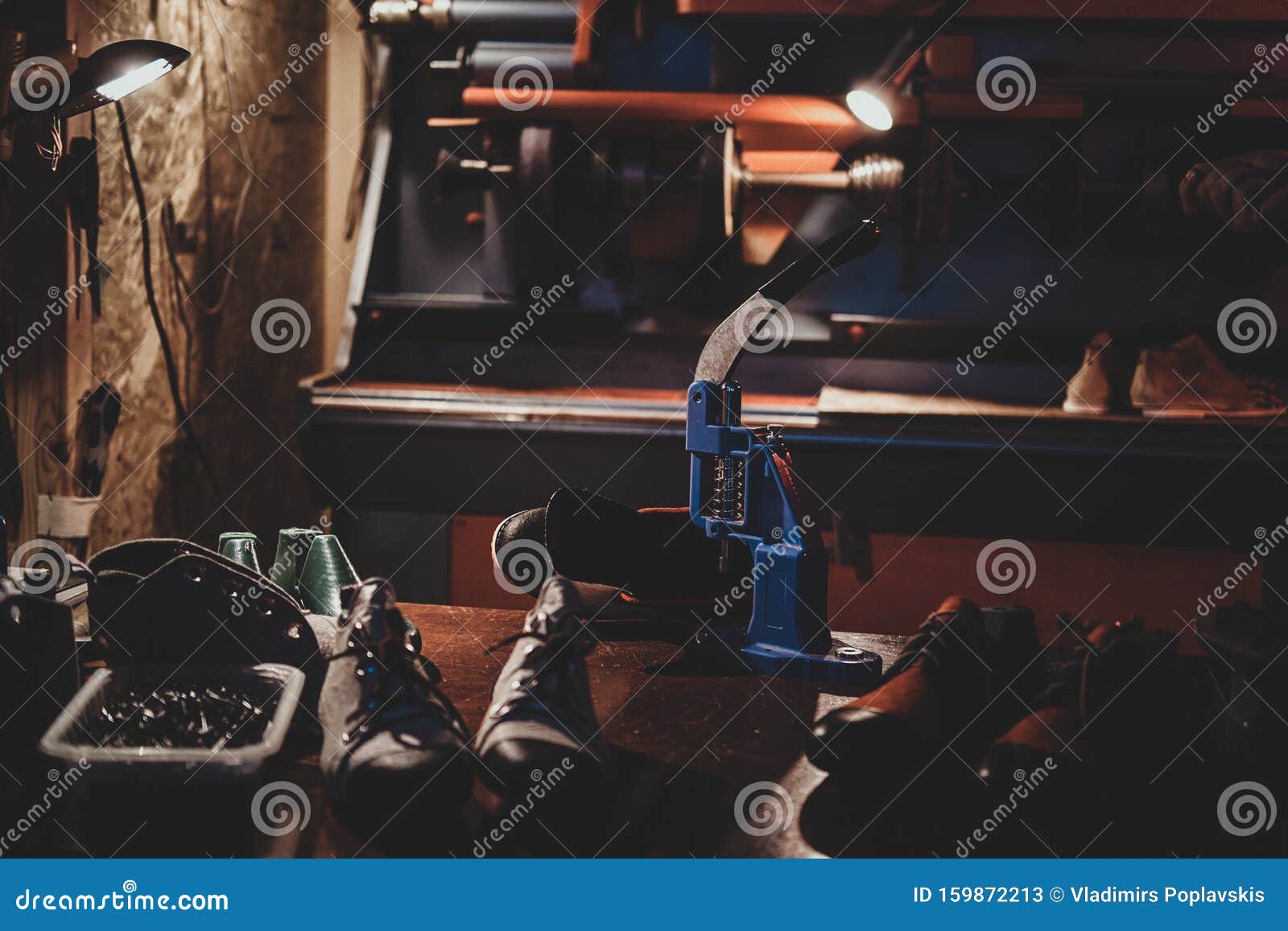 Necessary Tools for Shoe Making Stock Image - Image of master, manual ...