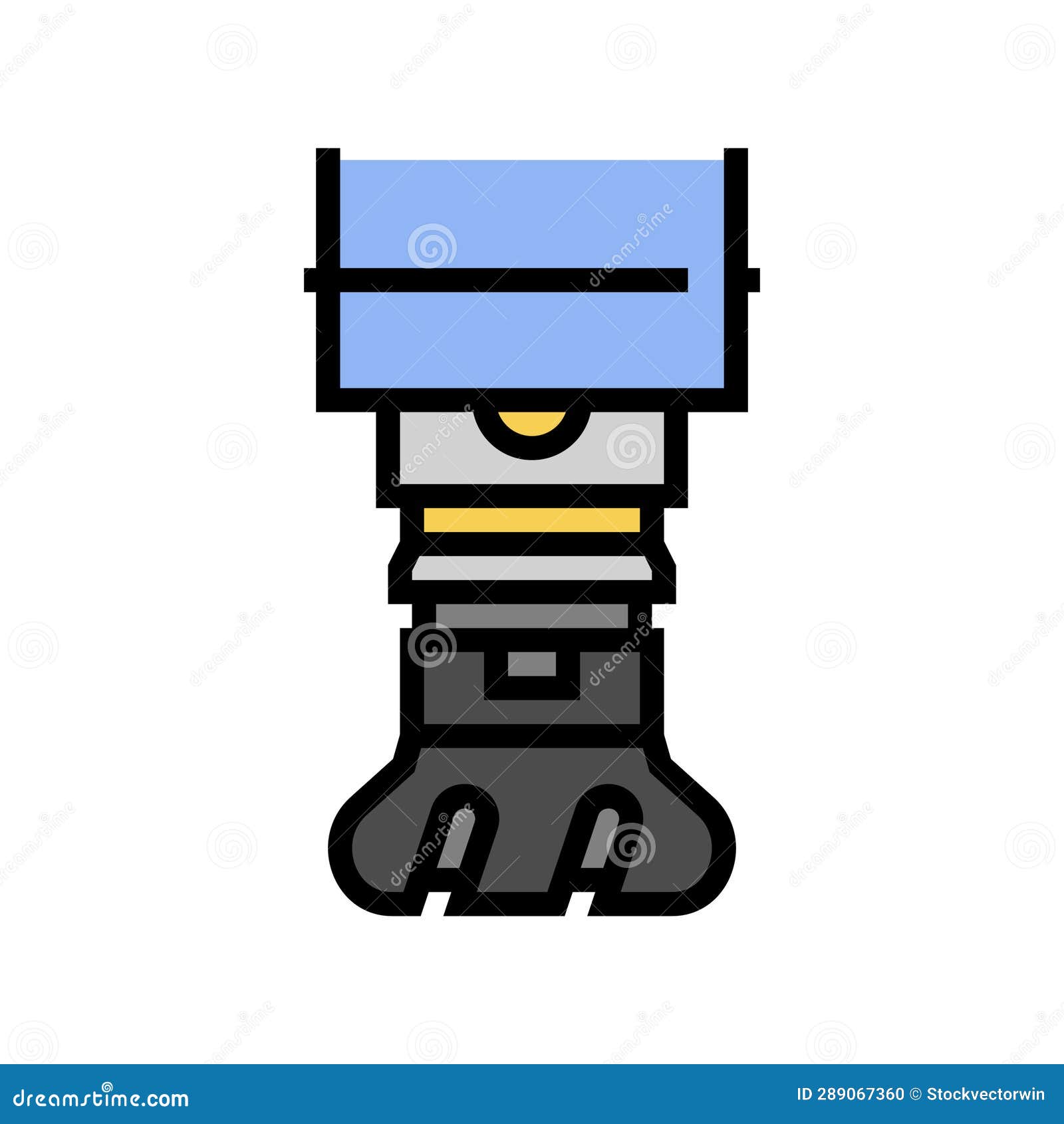 Machine Tooling Mechanical Engineer Color Icon Vector Illustration ...