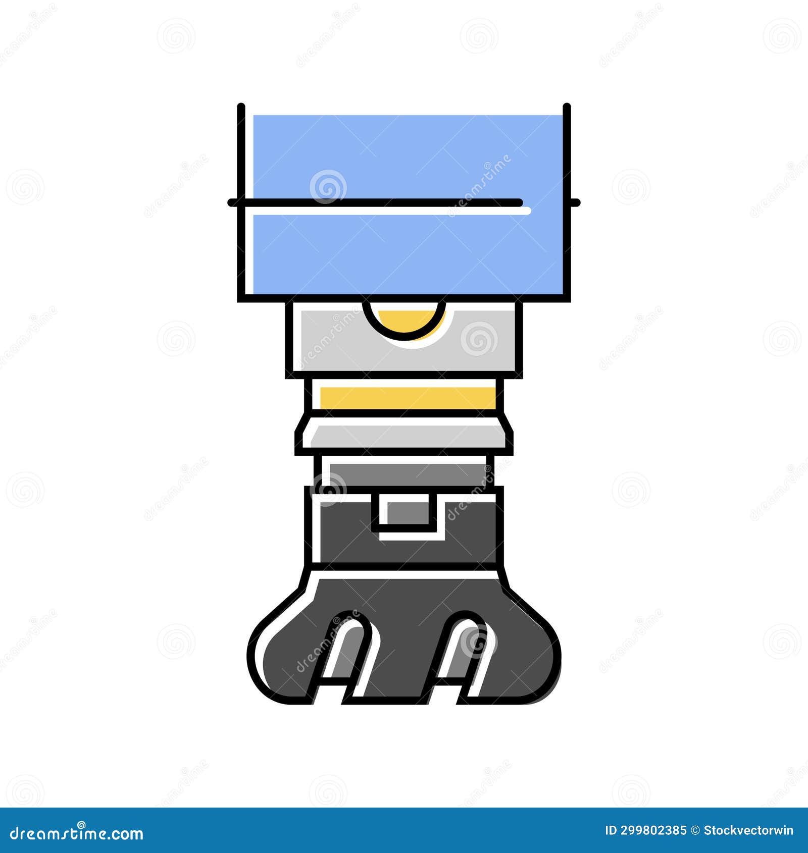 Machine Tooling Mechanical Engineer Color Icon Vector Illustration ...