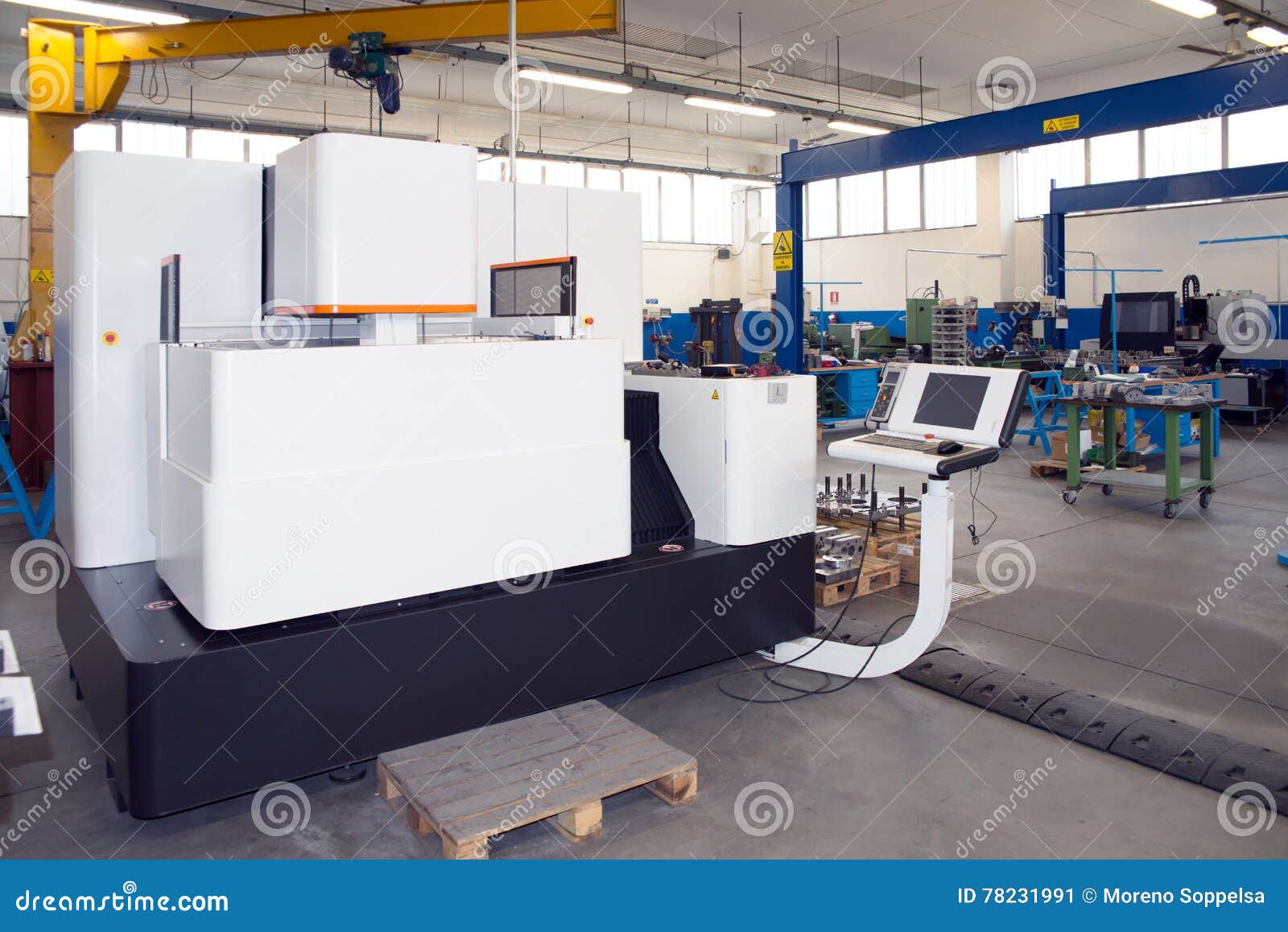 Machine Tools with Computer Numerical Control (CNC) Stock Image - Image ...