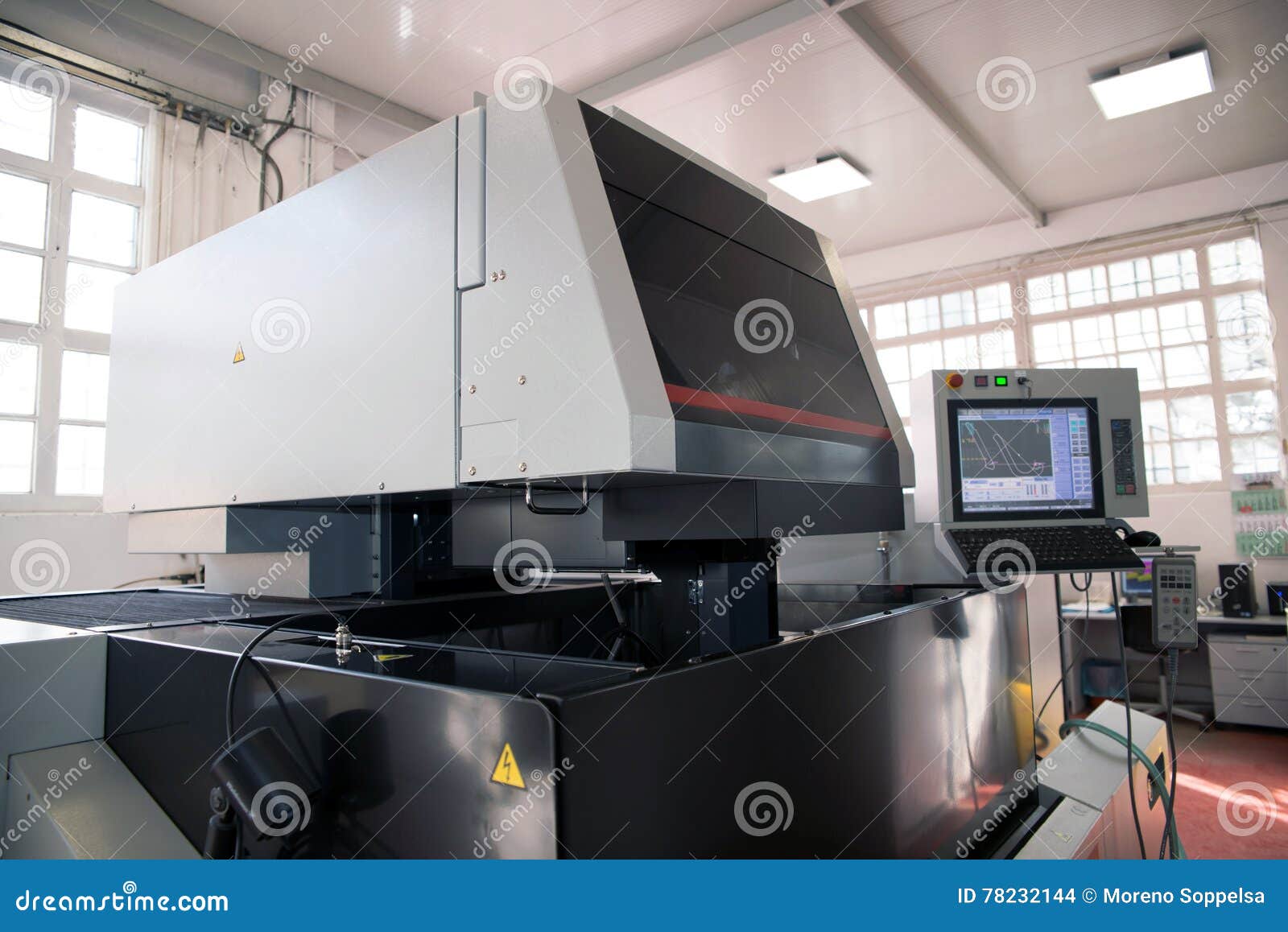 Machine Tools with Computer Numerical Control (CNC) Stock Photo - Image ...