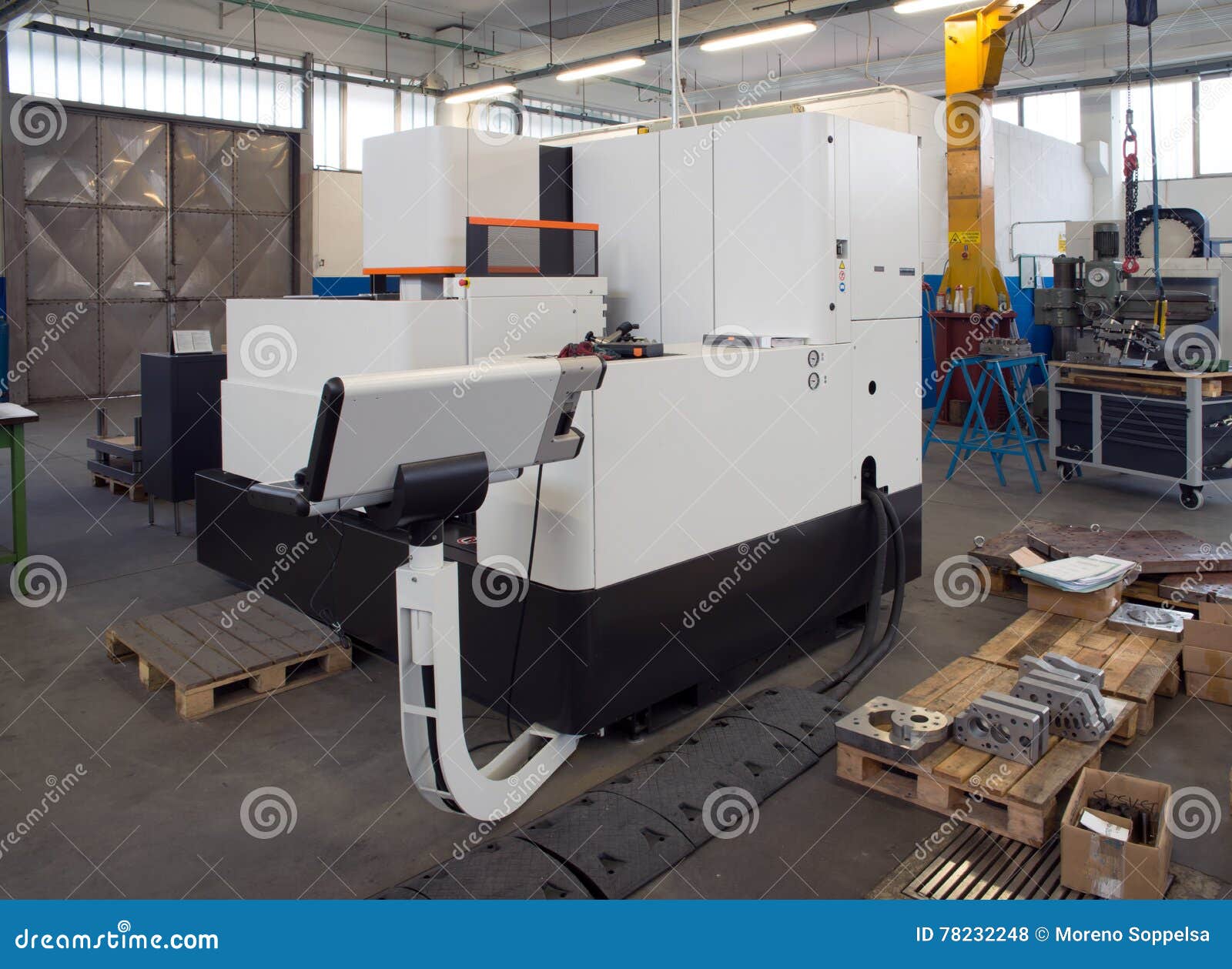 Machine Tools with Computer Numerical Control (CNC) Stock Photo - Image ...