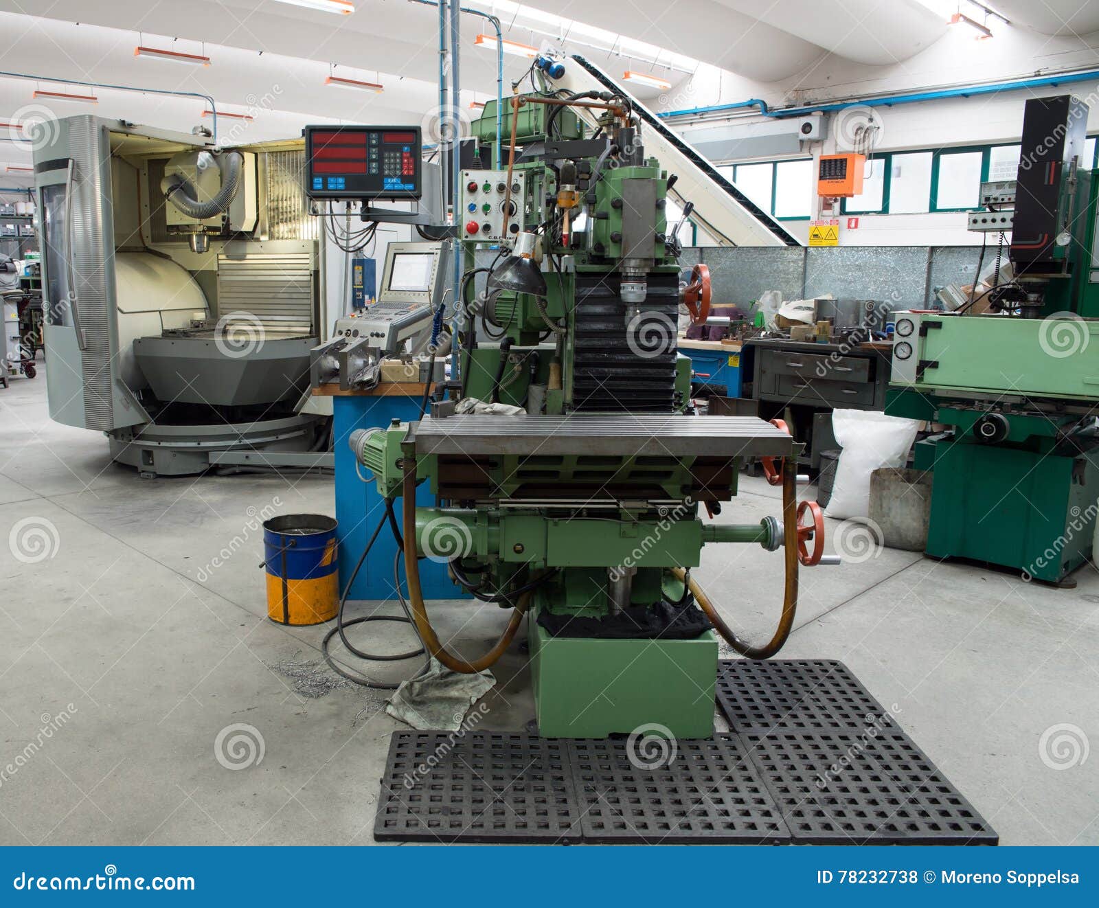 Machine Tools with Computer Numerical Control (CNC) Stock Photo - Image ...