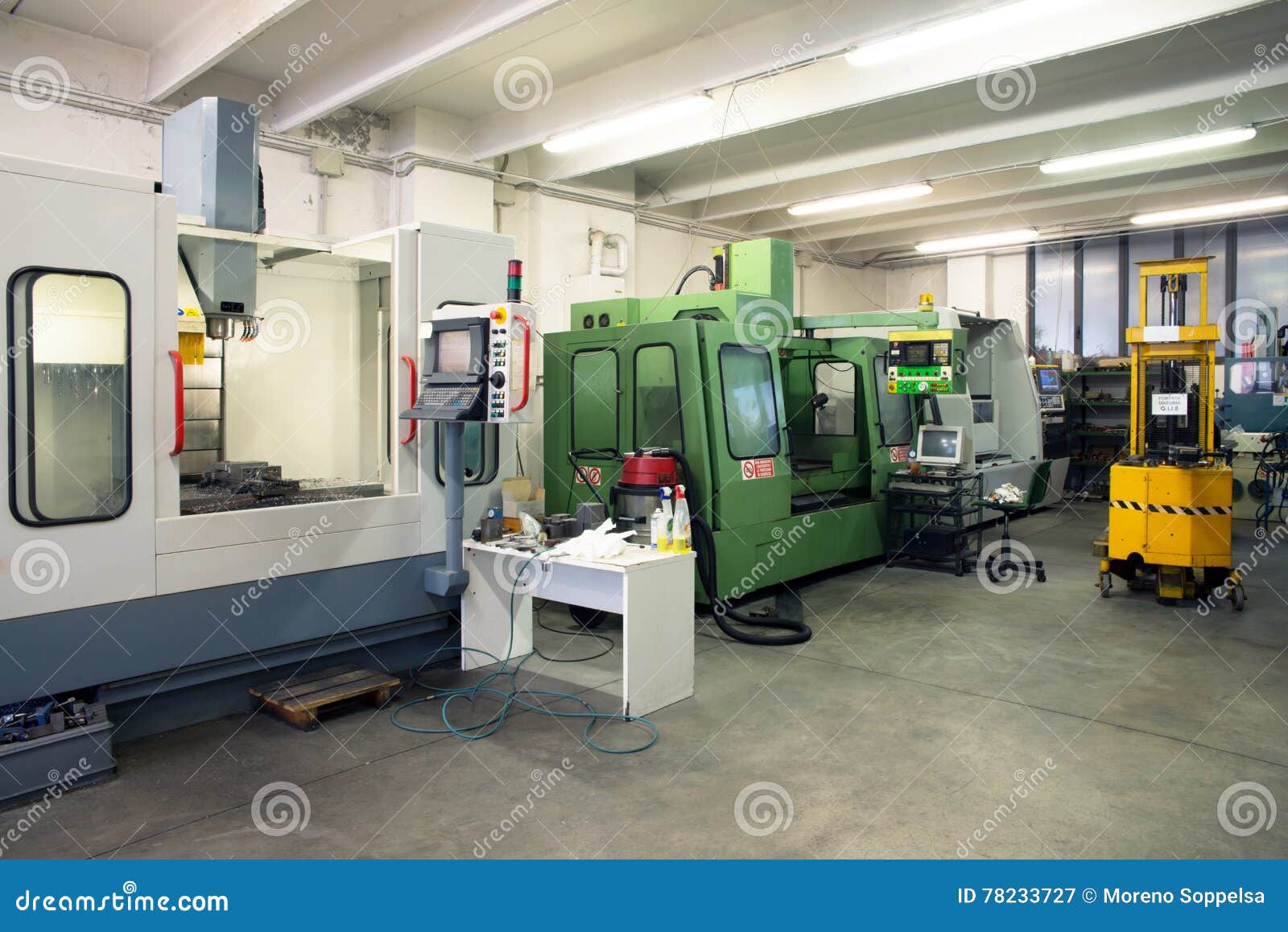 Machine Tools with Computer Numerical Control (CNC) Stock Image - Image ...