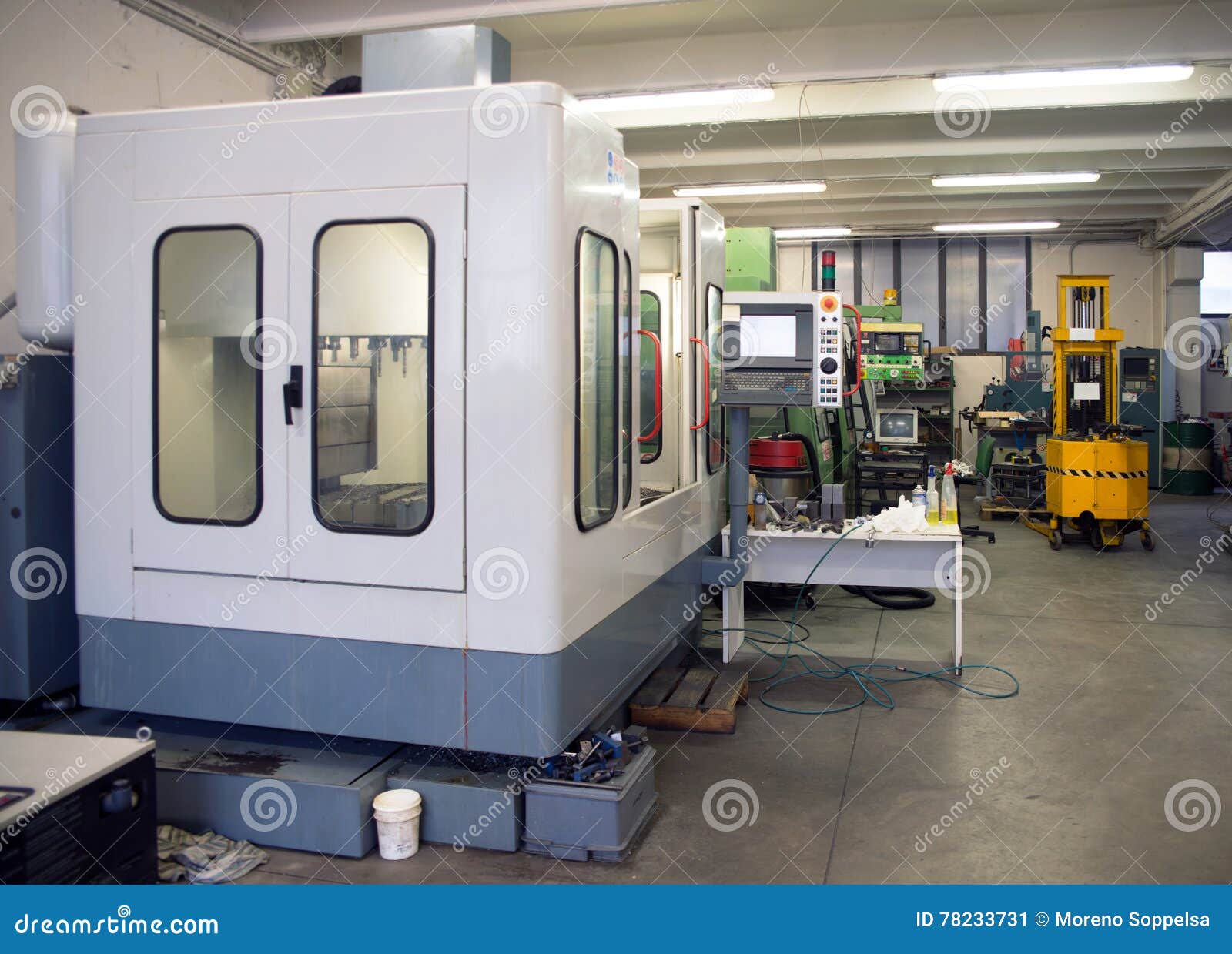 Machine Tools with Computer Numerical Control (CNC) Stock Image - Image ...