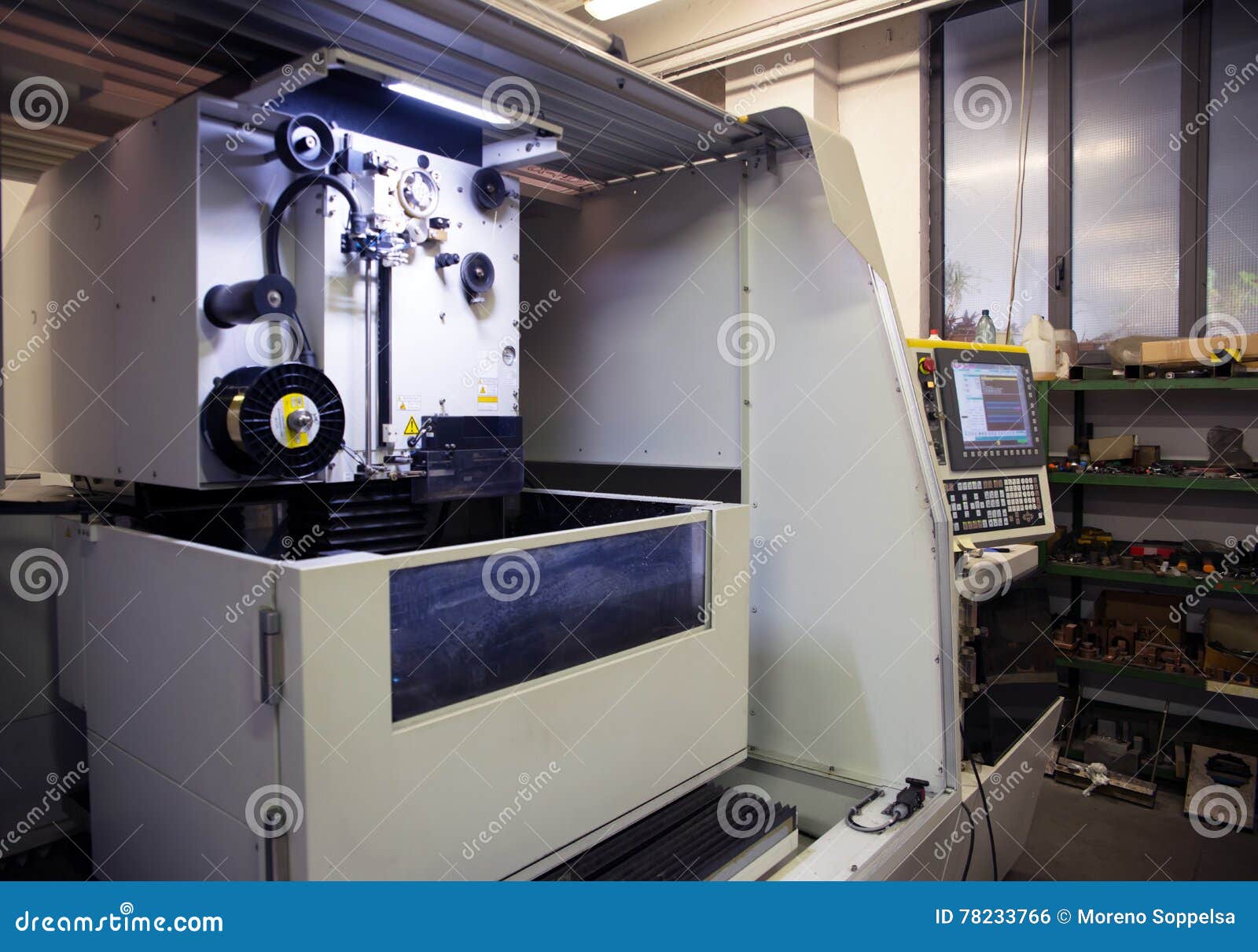 Machine Tools with Computer Numerical Control (CNC) Stock Photo - Image ...