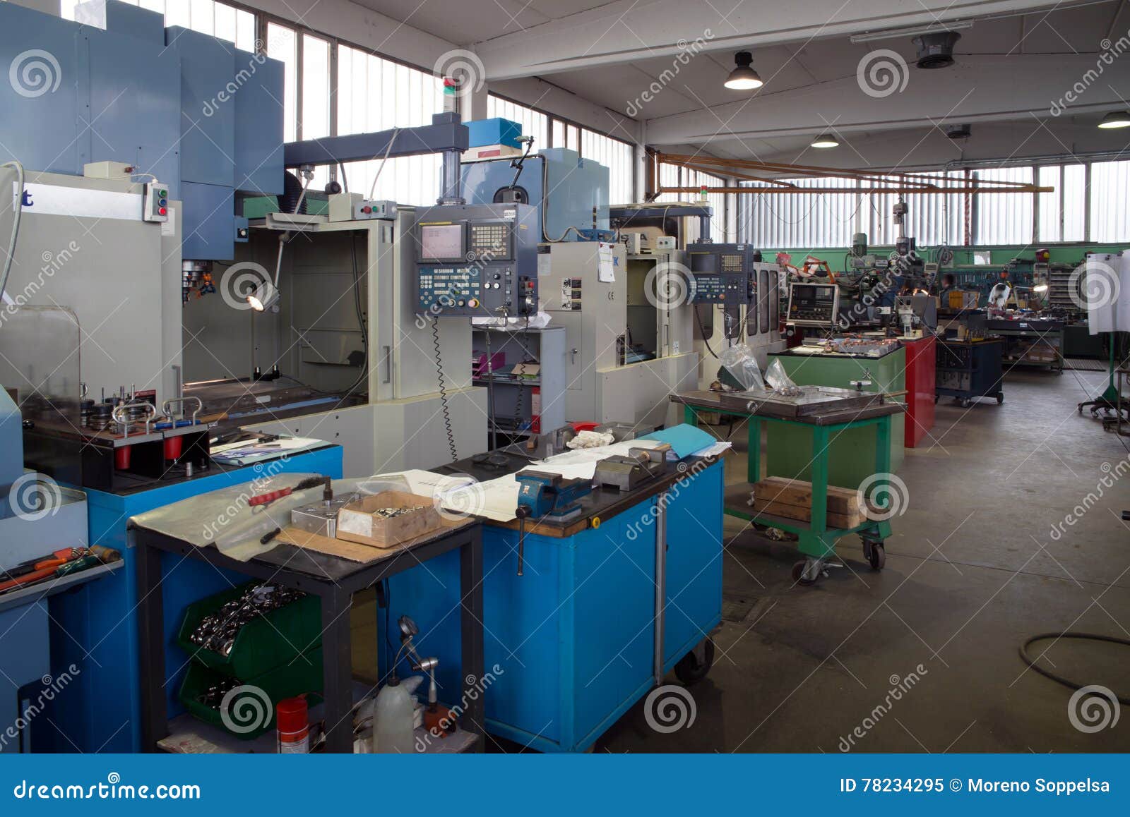 Machine Tools with Computer Numerical Control (CNC) Stock Image - Image ...