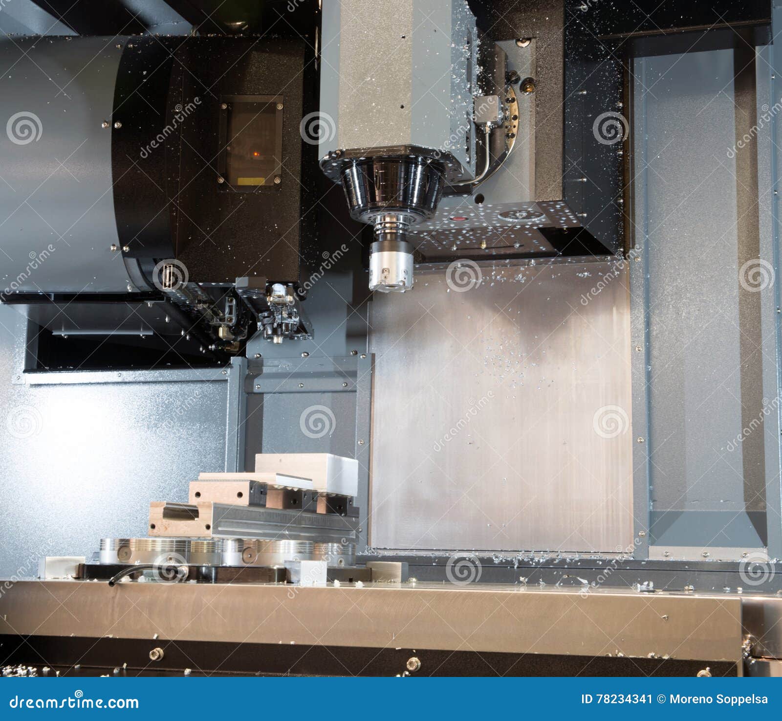 Machine Tools with Computer Numerical Control (CNC) Stock Image - Image ...