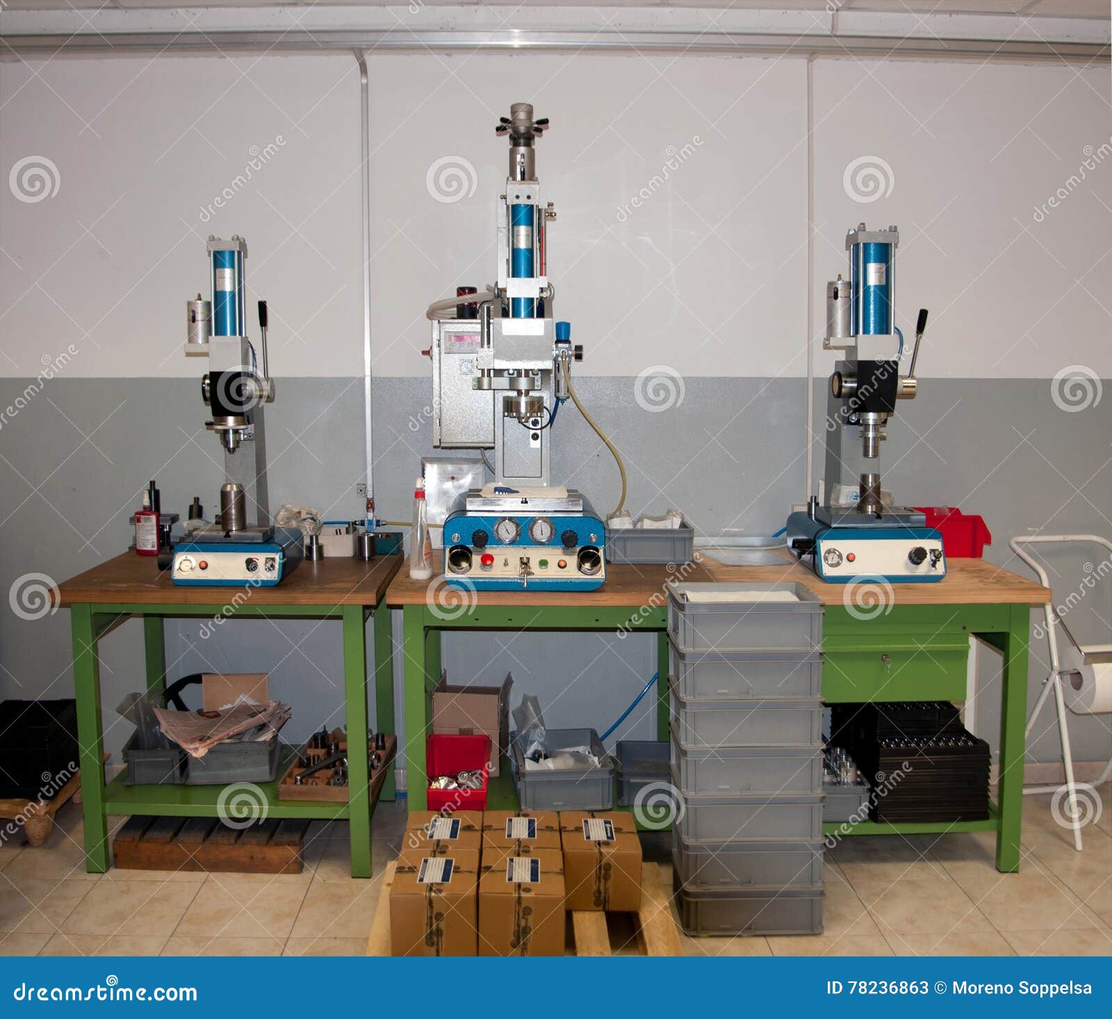 Machine Tools with Computer Numerical Control (CNC) Stock Image - Image ...