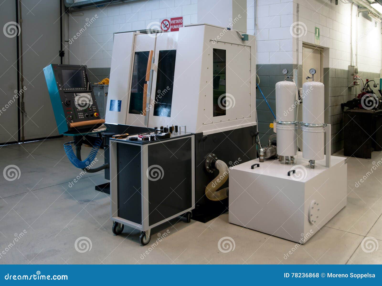Machine Tools with Computer Numerical Control (CNC) Stock Photo - Image ...