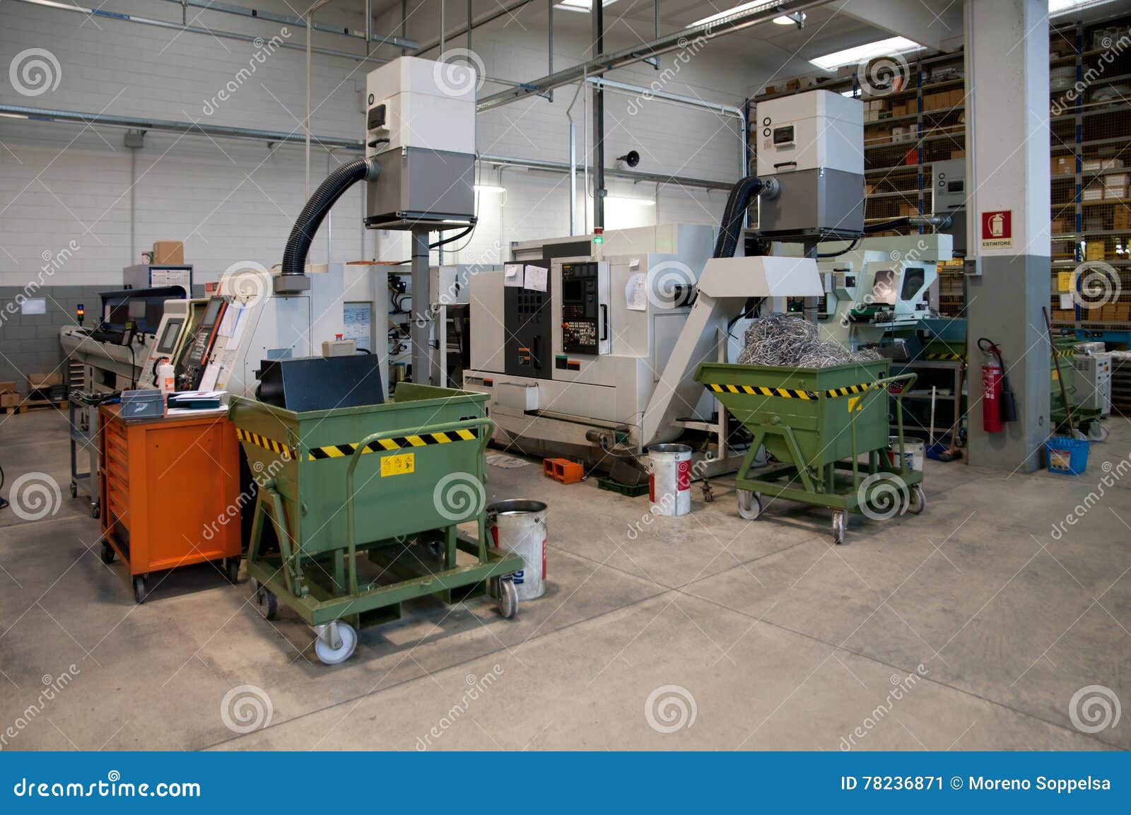 Machine Tools with Computer Numerical Control (CNC) Stock Image - Image ...