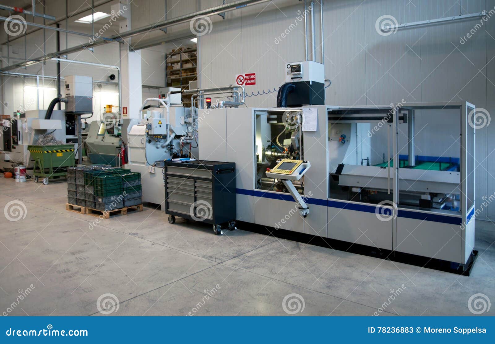 Machine Tools with Computer Numerical Control (CNC) Stock Image - Image ...