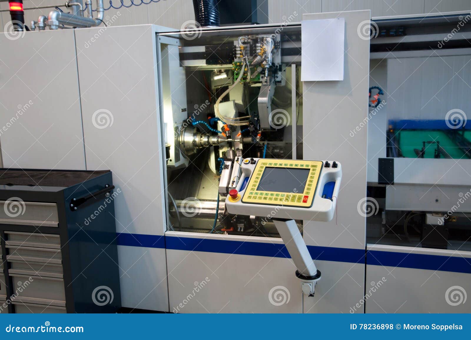 Machine Tools with Computer Numerical Control (CNC) Stock Photo - Image ...