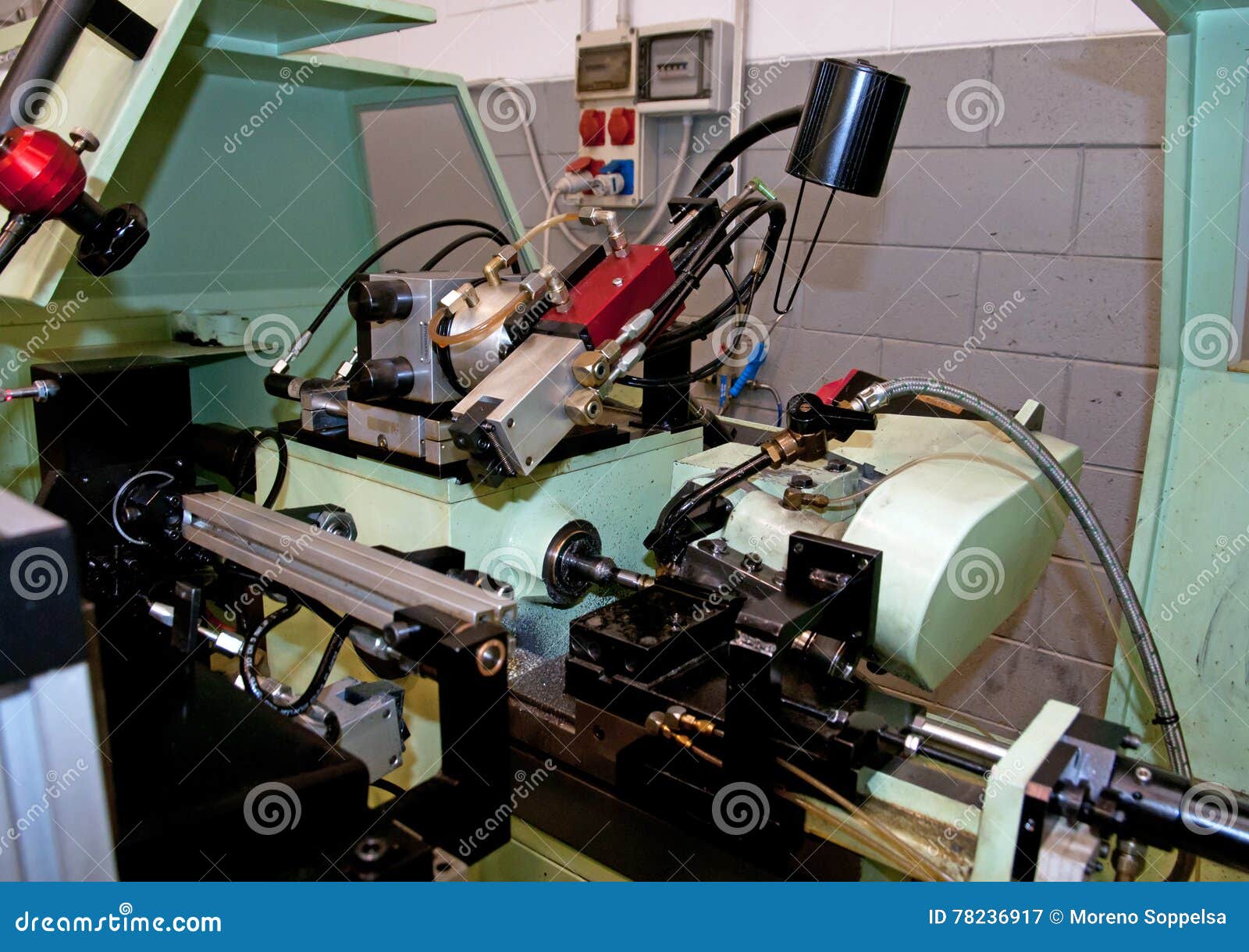 Machine Tools With Computer Numerical Control Cnc Stock Image Image