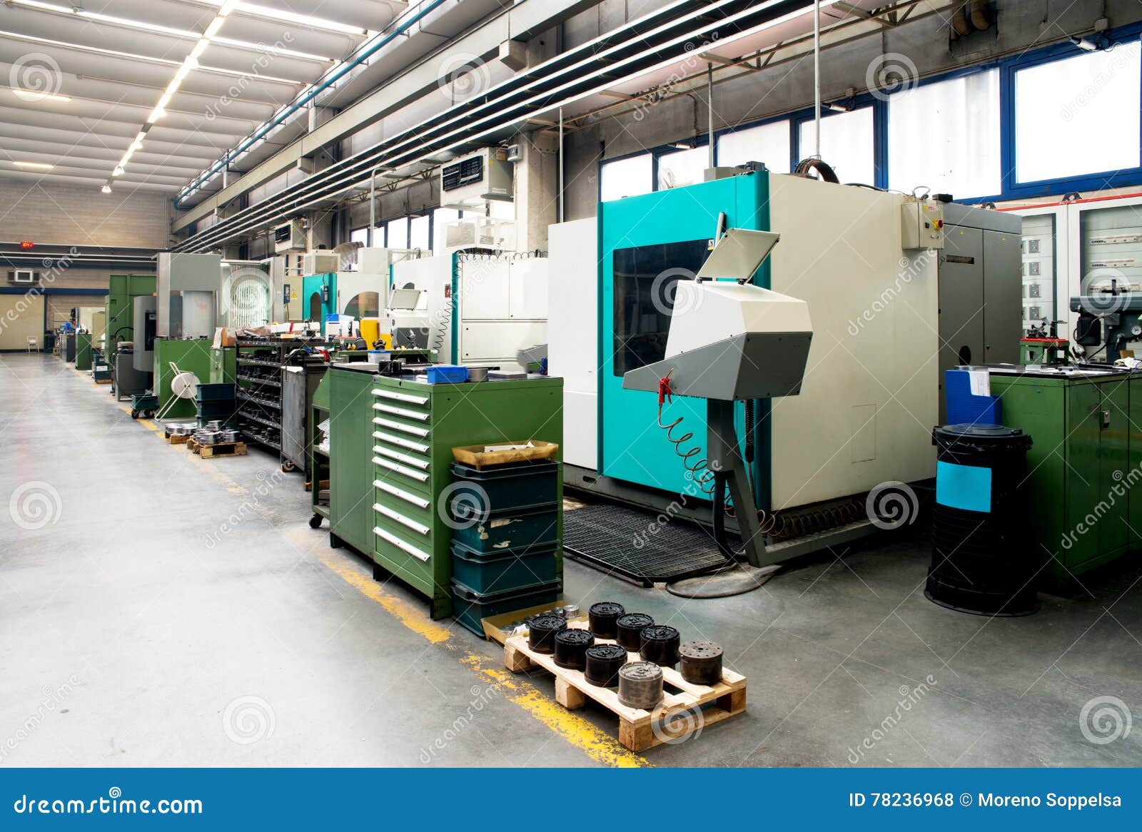 Machine Tools with Computer Numerical Control (CNC) Stock Photo - Image ...