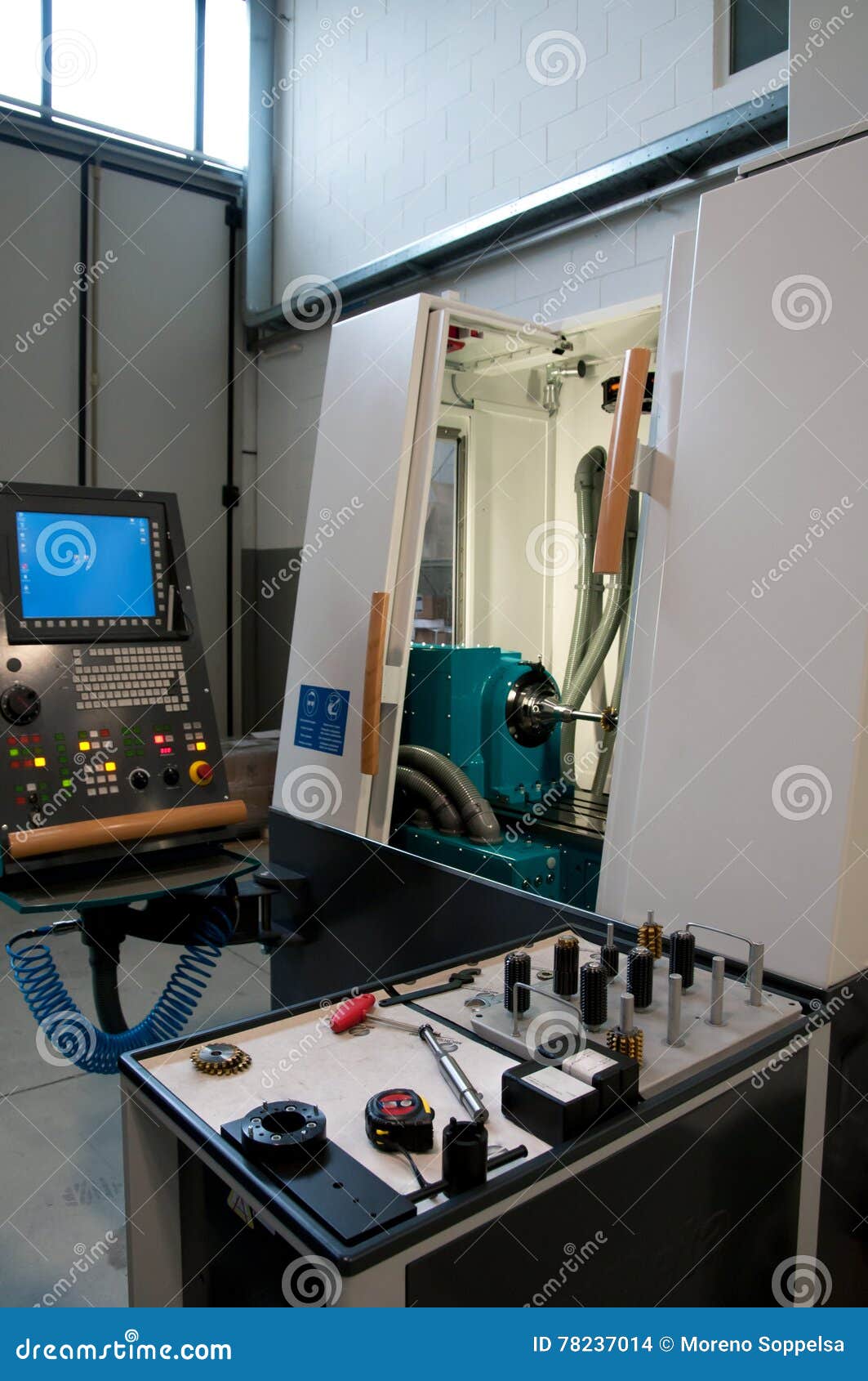 Machine Tools with Computer Numerical Control (CNC) Stock Photo - Image ...