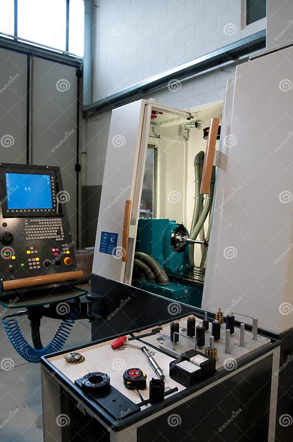 Machine Tools with Computer Numerical Control (CNC) Stock Photo - Image ...