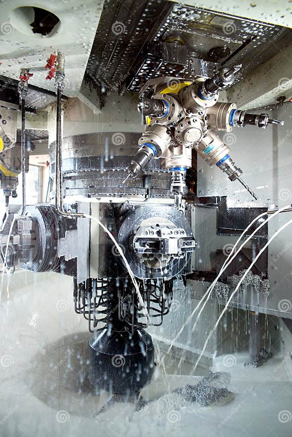 Machine Tools with Computer Numerical Control (CNC) Stock Image - Image ...