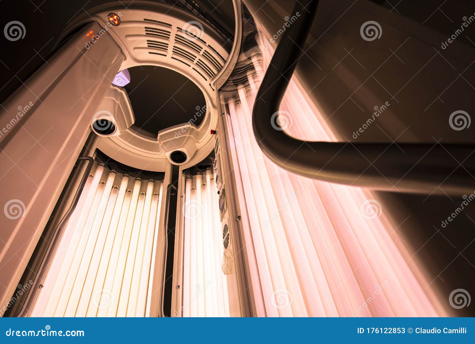 Machine for Total Body Tanning Stock Image - Image of relax, salon ...