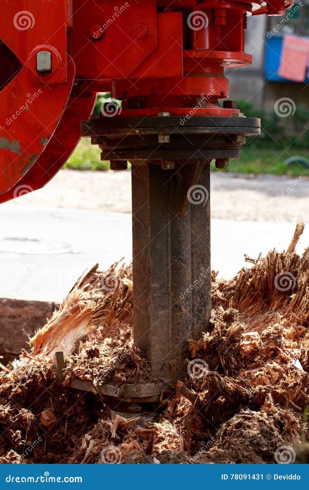 Machine for Uprooting Stumps Stock Image - Image of stumps, industrial ...