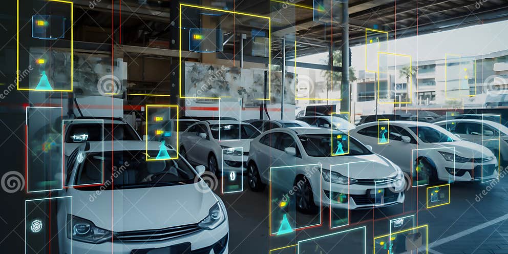 Machine Vision Image Recognition Object Detection Compute Two Created with Generative AI Stock ...