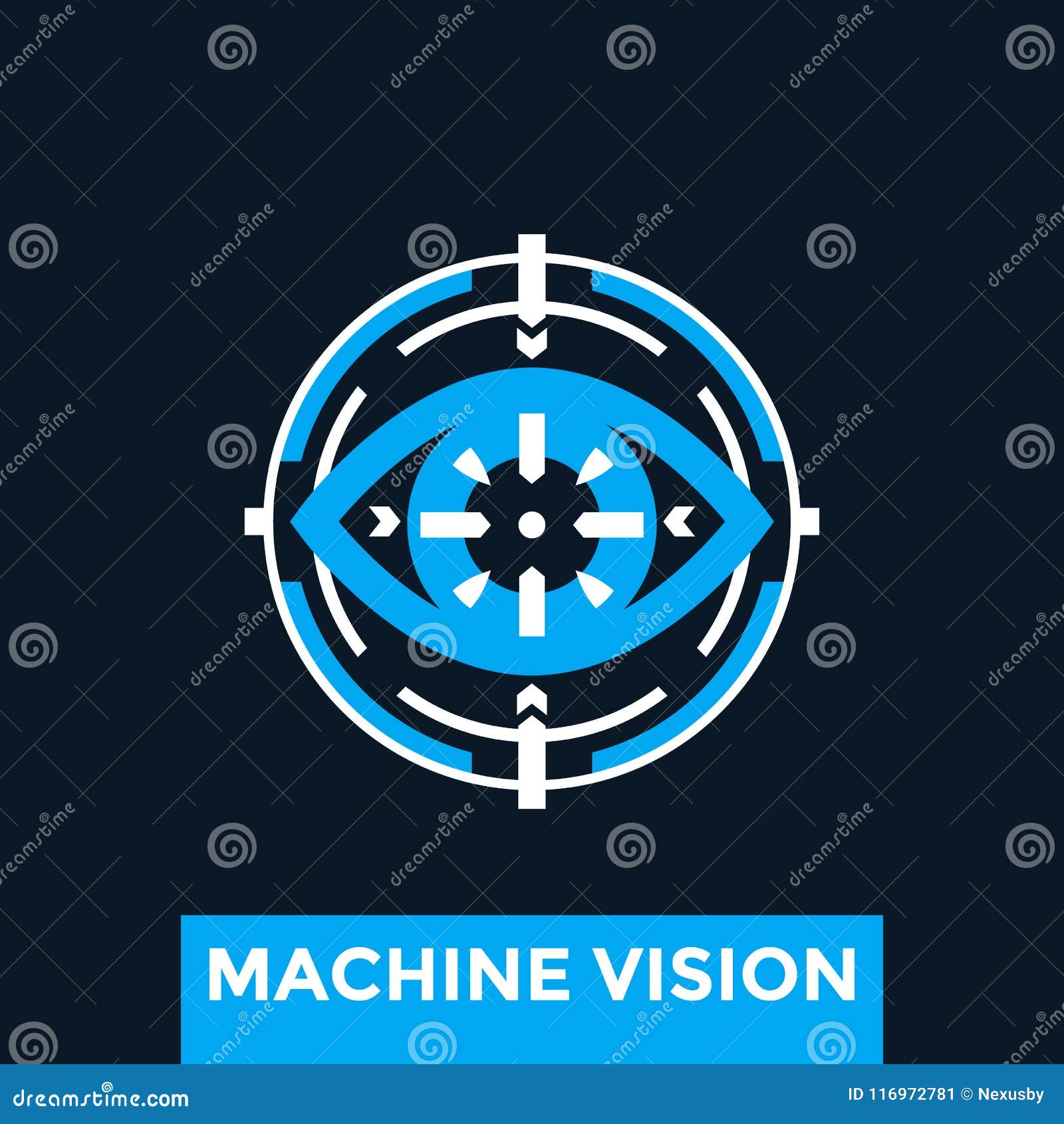 Machine Vision Icon Or Visual Recognition Vector | CartoonDealer.com ... Machine Vision Icon Or Visual Recognition Vector | CartoonDealer.com ...