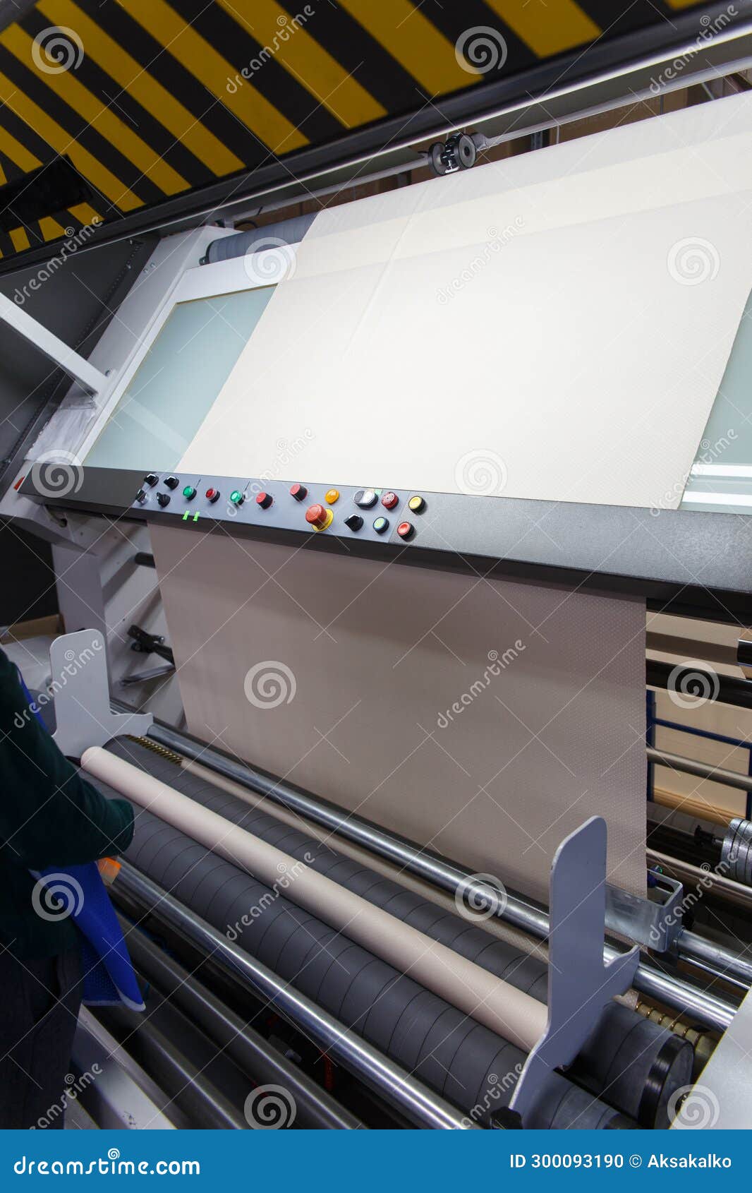 Machine for Visual Quality Control of Fabric Stock Photo - Image of ...