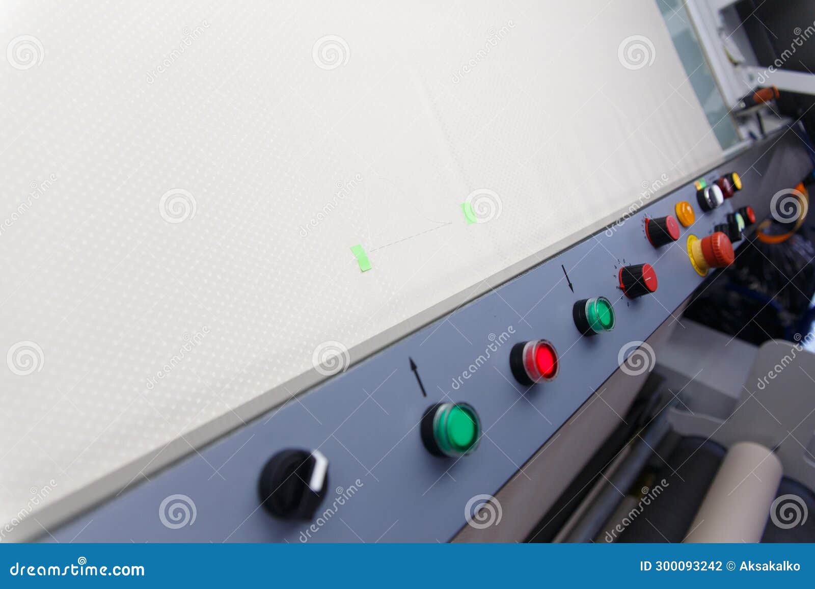 Machine for Visual Quality Control of Fabric Stock Photo - Image of ...