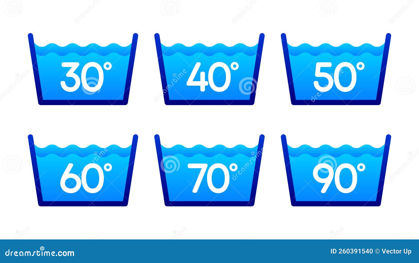 Machine Wash Temperature Icon. Wash at 60 Degree Icon with Text Stock ...