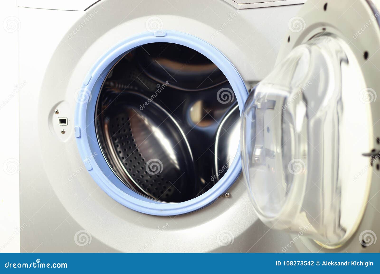Machine Washer hand put stock photo. Image of door, colorful - 108273542
