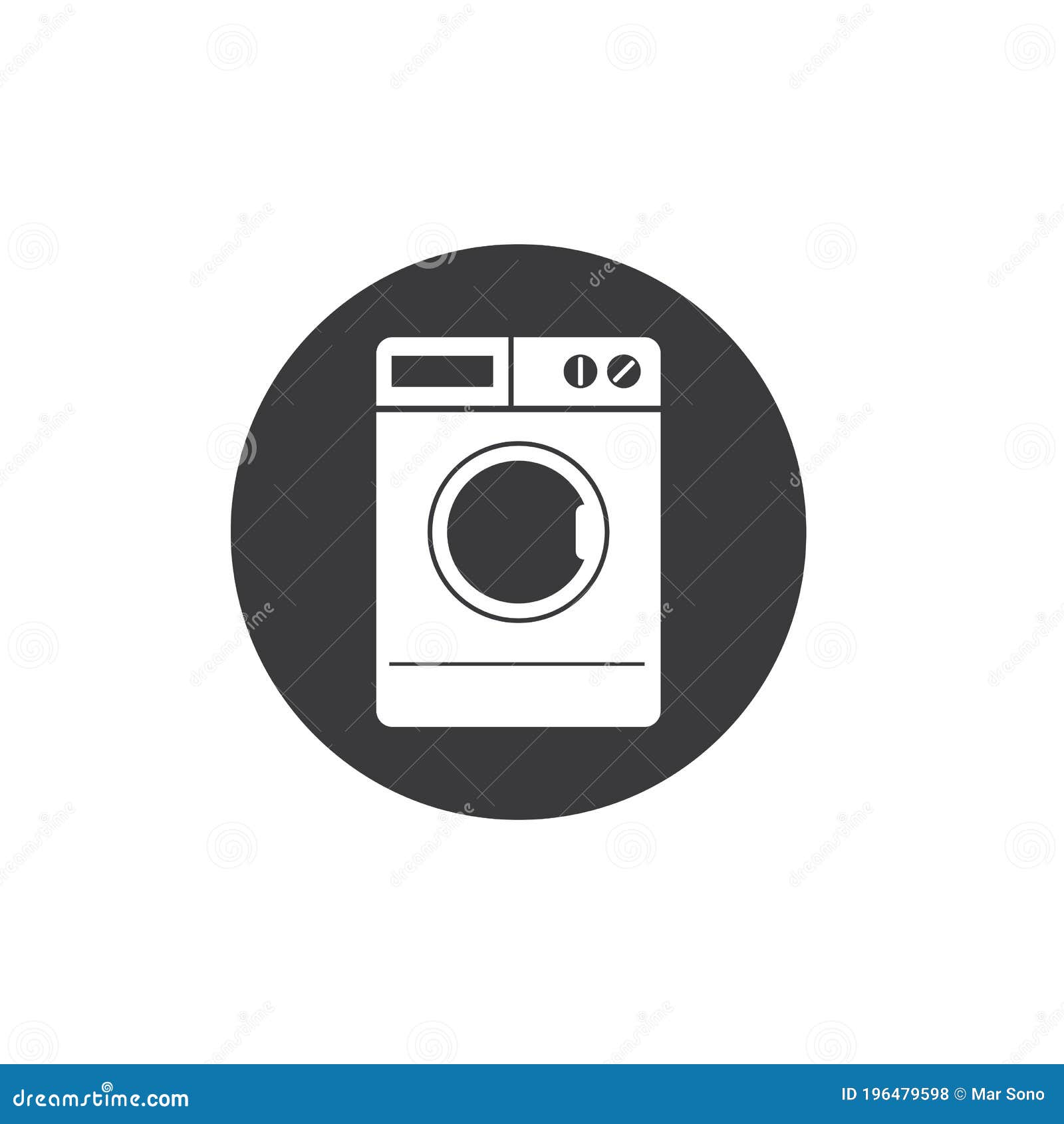 MACHINE WASHING CLOTHES ICON VECTOR IMAGE Stock Vector - Illustration ...