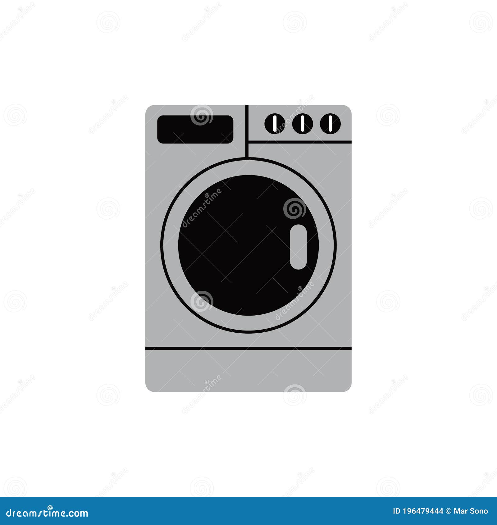 MACHINE WASHING CLOTHES ICON VECTOR IMAGE Stock Vector - Illustration ...