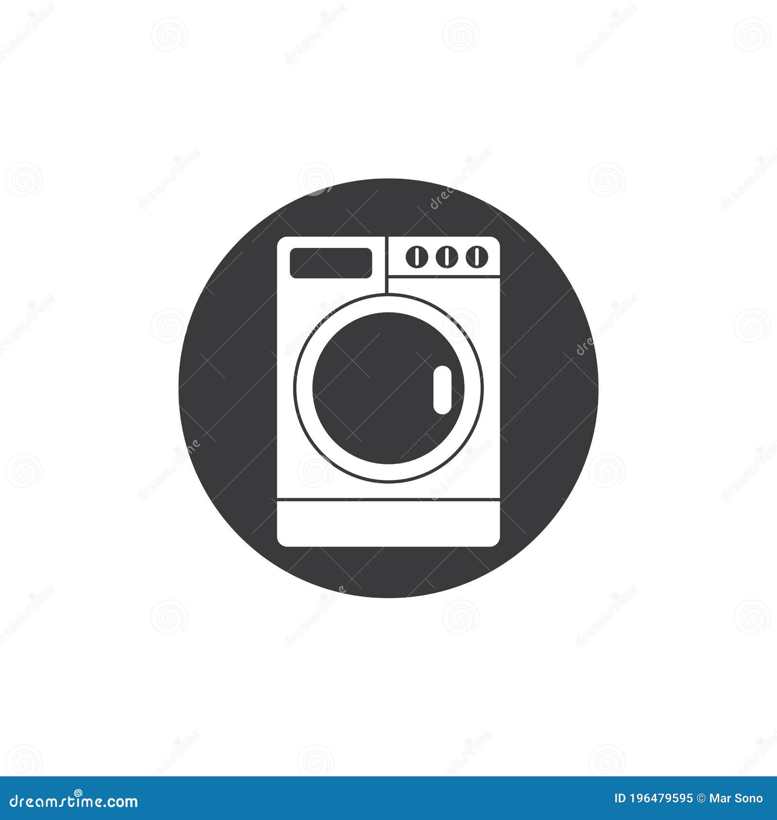 MACHINE WASHING CLOTHES ICON VECTOR IMAGE Stock Vector - Illustration ...