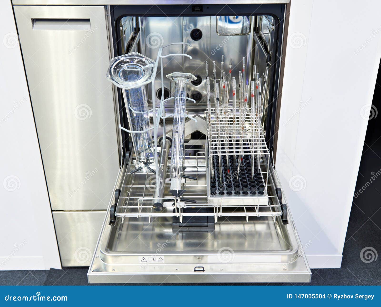 Machine for Washing and Disinfection of Chemical Glassware Stock Photo ...