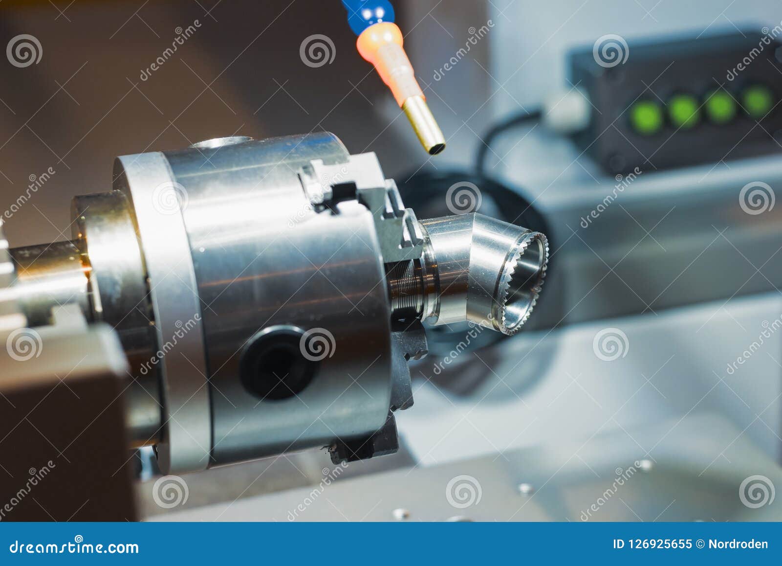 The Machine for Welding Surfacing Cylindrical Parts. Stock Image ...