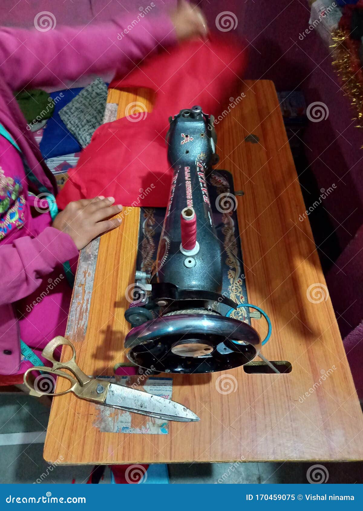 Machine Which is Used in Repairment of Clothes Stock Image - Image of ...