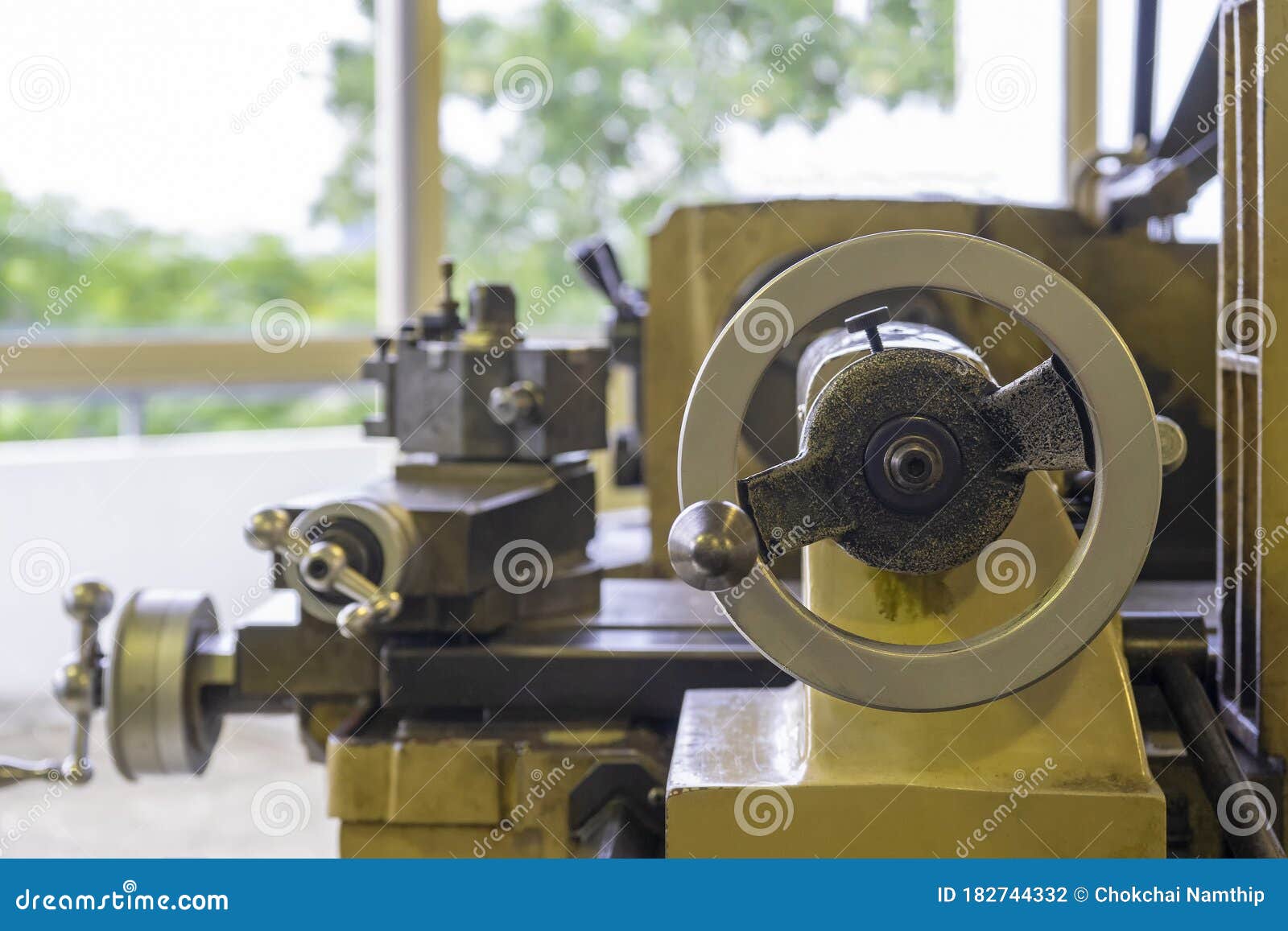 Machine Work Shop with Grinder Machine and Bench Vise Stock Photo ...