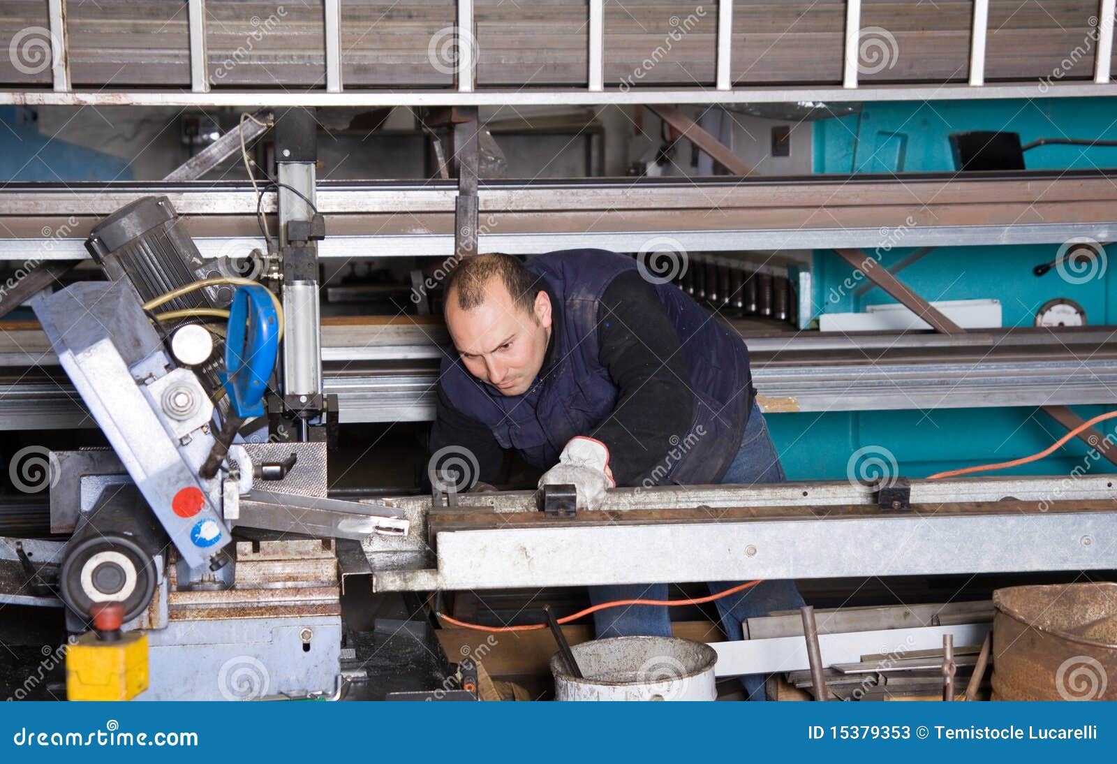 Machine worker stock image. Image of torch, equipment - 15379353
