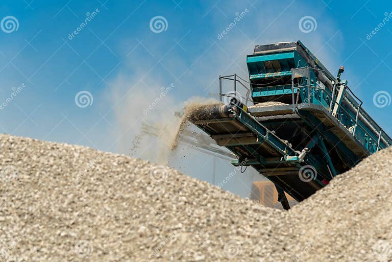 Machine Working in the Stone Mine Stock Photo - Image of movers ...