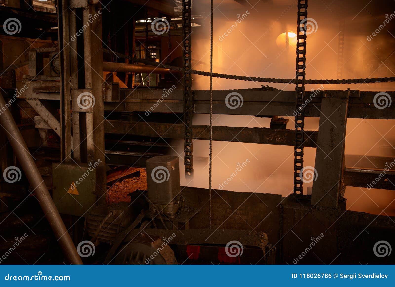 Machine in the Workshop. Abstract Industrial Background. Stock Photo ...