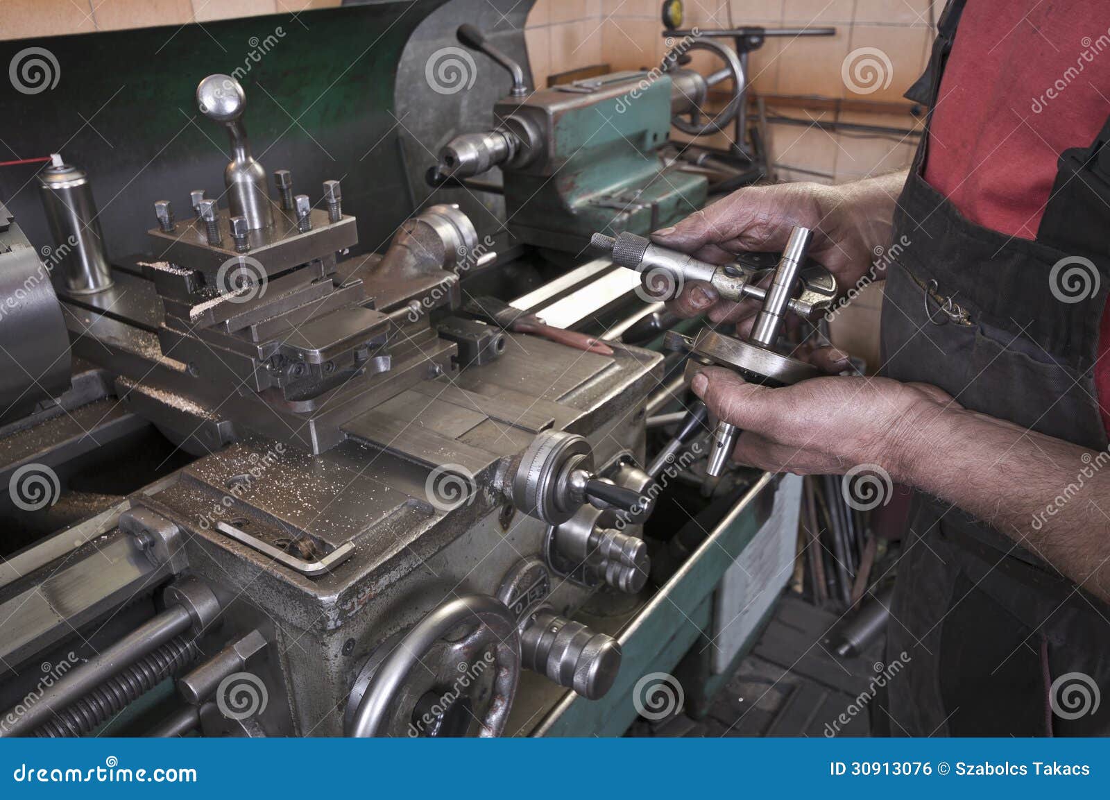 Machine workshop measuring stock photo. Image of construction - 30913076