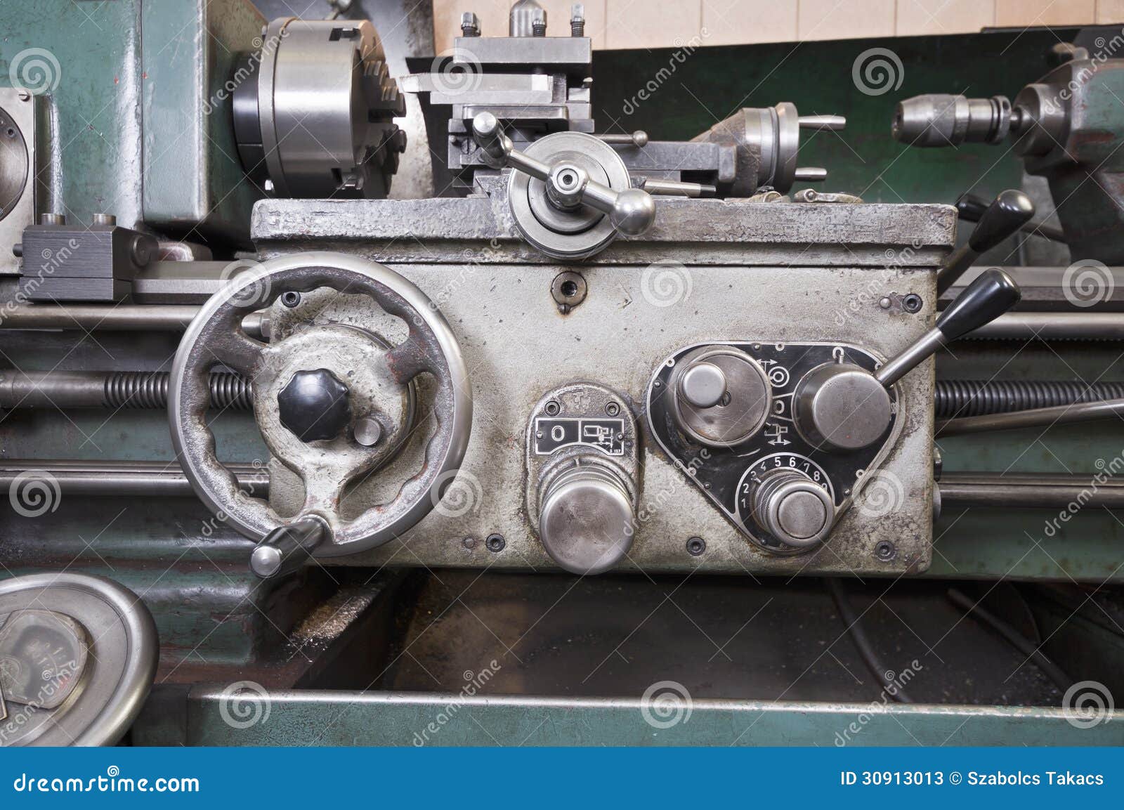 Machine workshop tool stock image. Image of turninglathe - 30913013