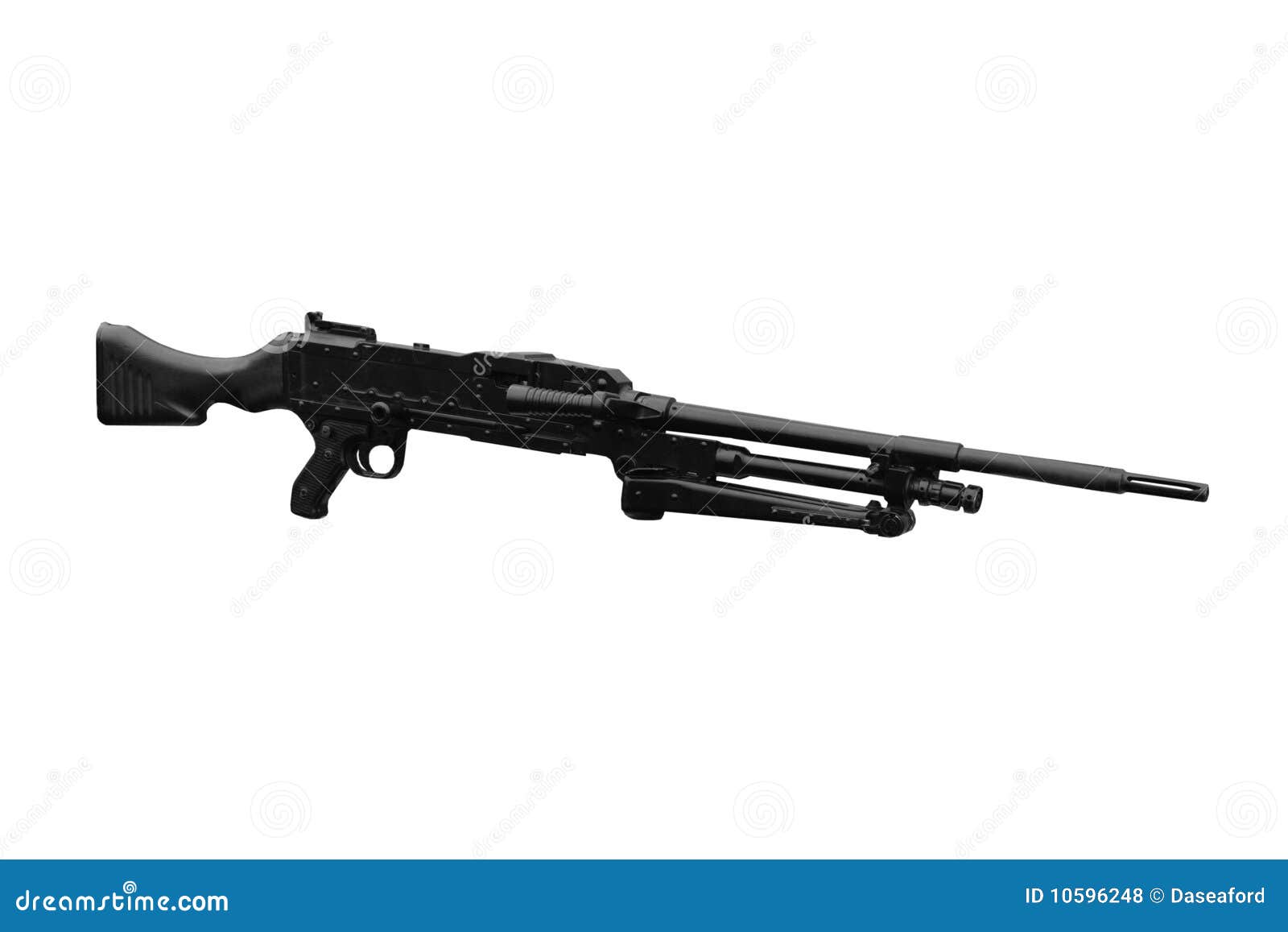 Machinegeweer. stock foto. Image of gevaarlijk, spruit - 10596248