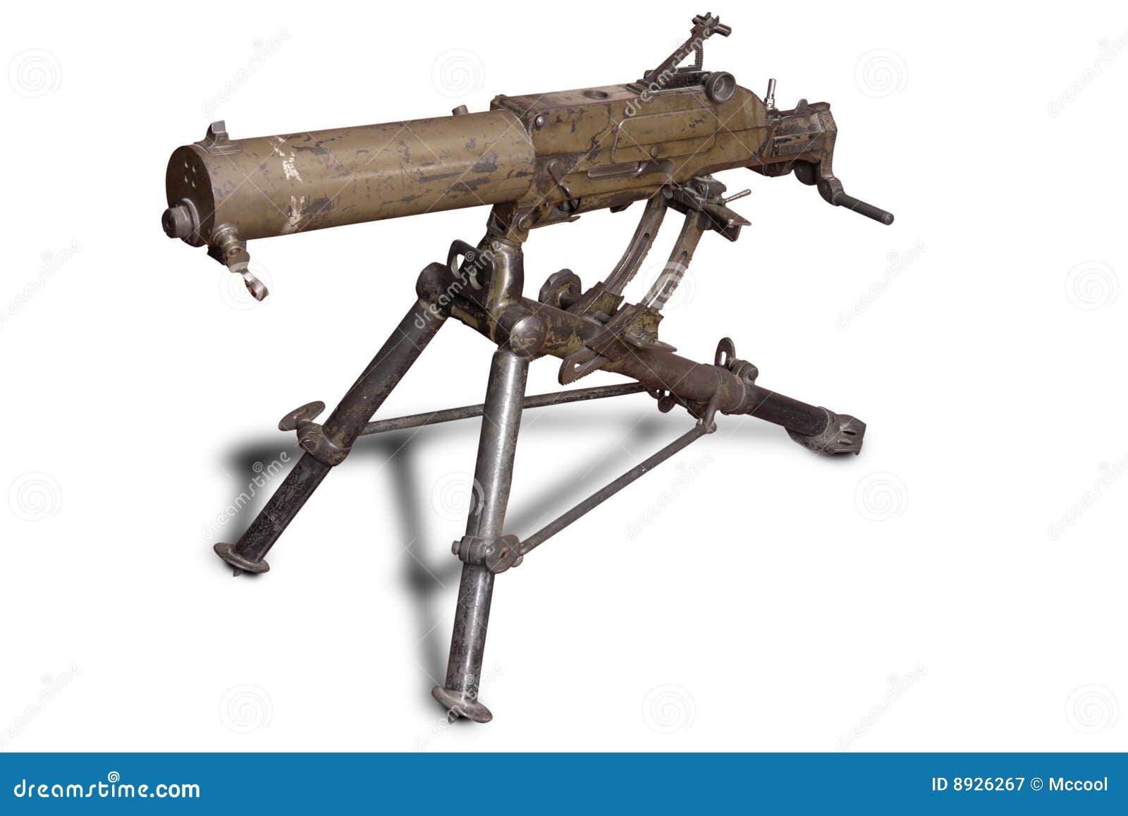 Machinen Gun Of Maxim System Stock Image - Image of grip, single: 8926267