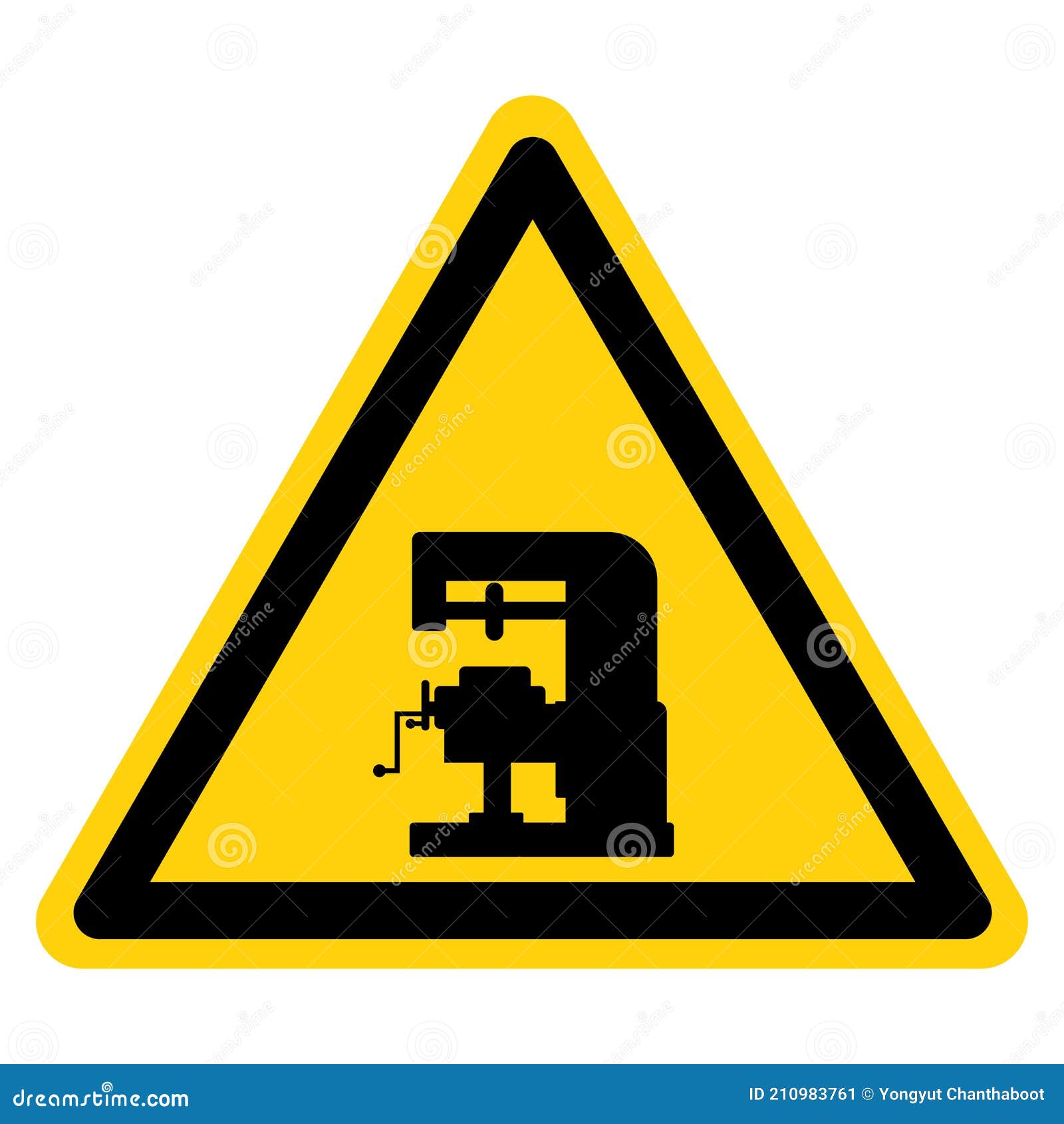 Machinery Area Symbol Sign, Vector Illustration, Isolate on White ...