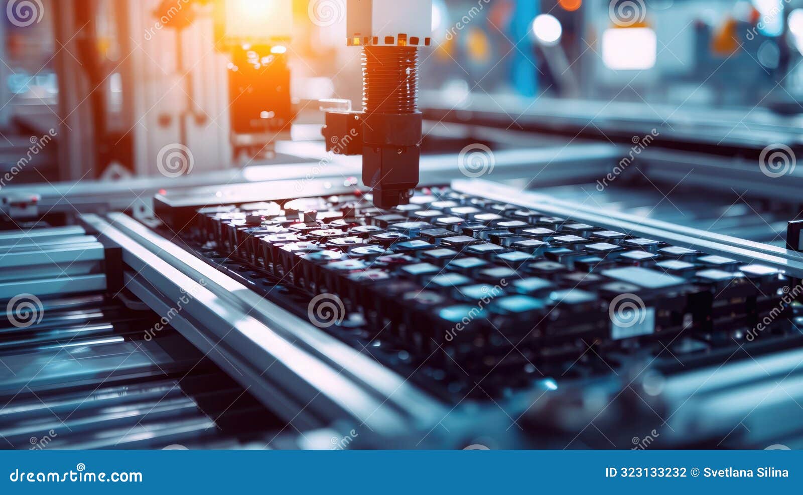 Machinery Assembling Battery Packs Efficiently in a Modern Facility ...