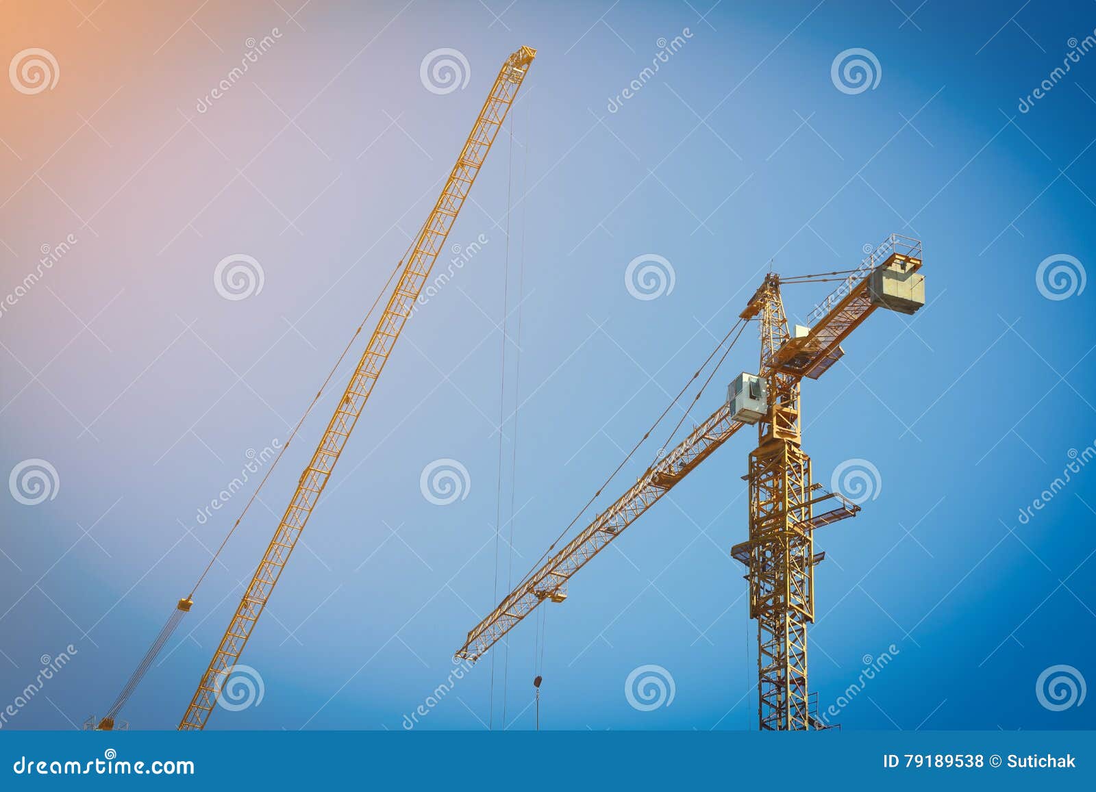 Machinery Construction Crane Stock Photo - Image of mega, lifting: 79189538