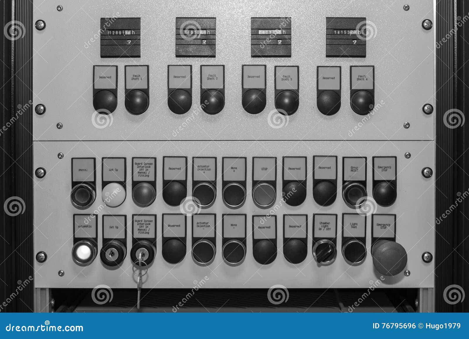 Machinery control panel stock photo. Image of modern - 76795696