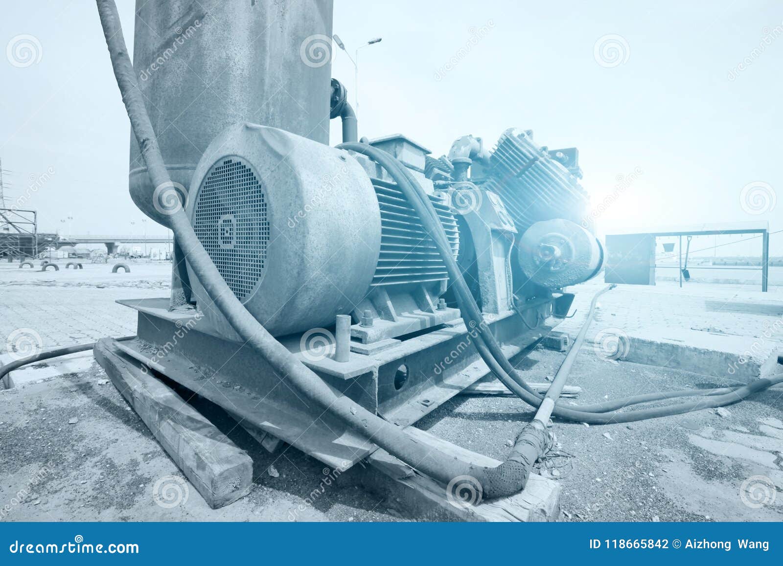 Machinery and equipment stock photo. Image of ship, dockyard - 118665842